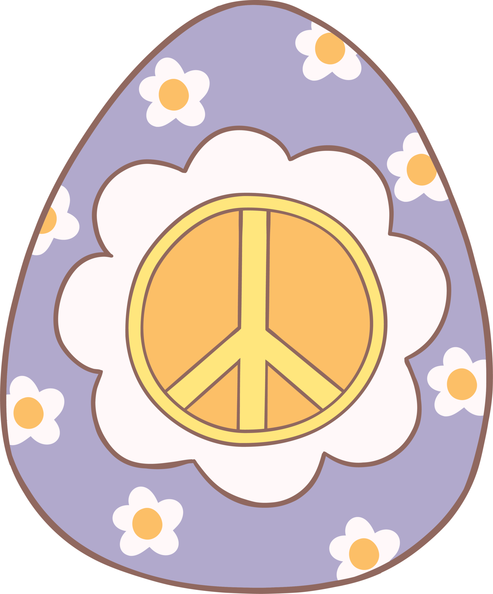 Groovy easter egg 37073135 PNG