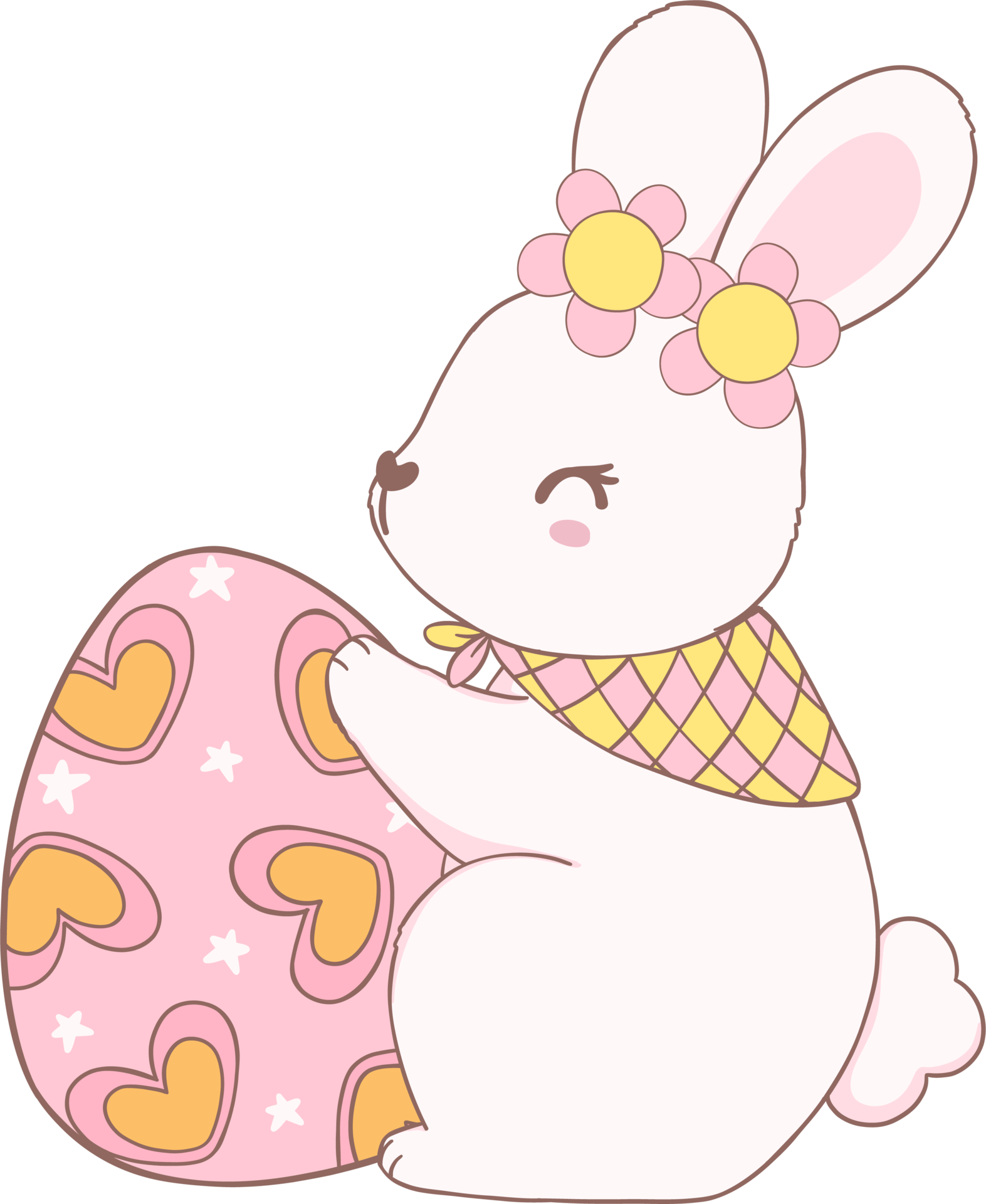 Groovy Easter Bunny 37073142 PNG