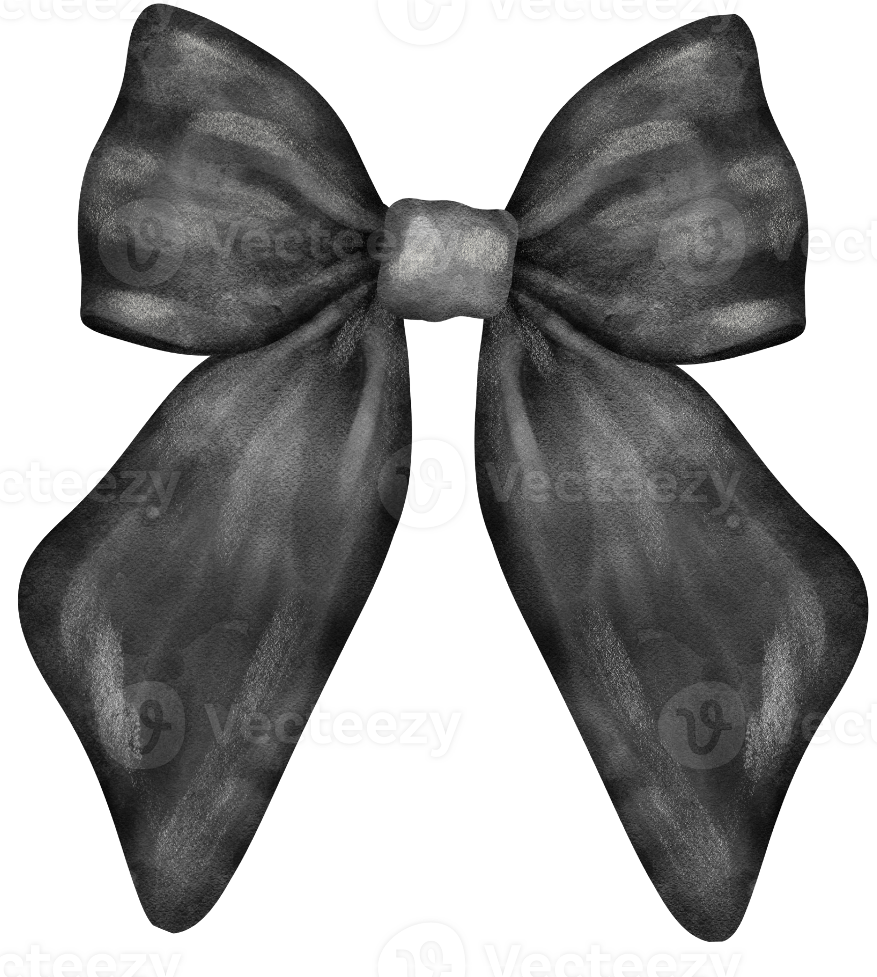 Black Coquette Bow Watercolor 37073170 Png