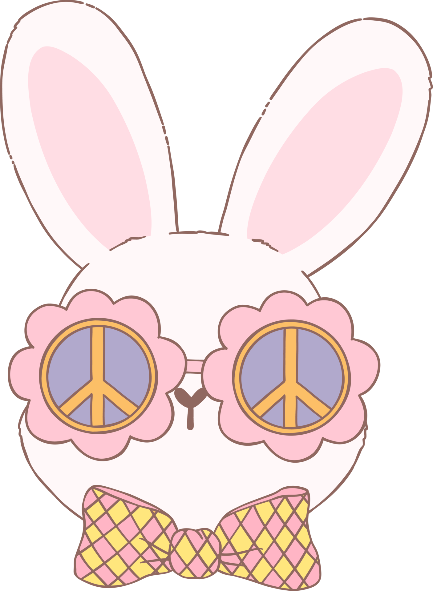 Groovy Easter Bunny 37073205 PNG