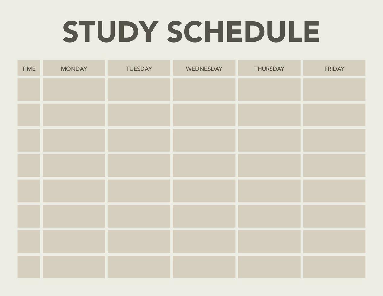 Weekly Study Planner Printable