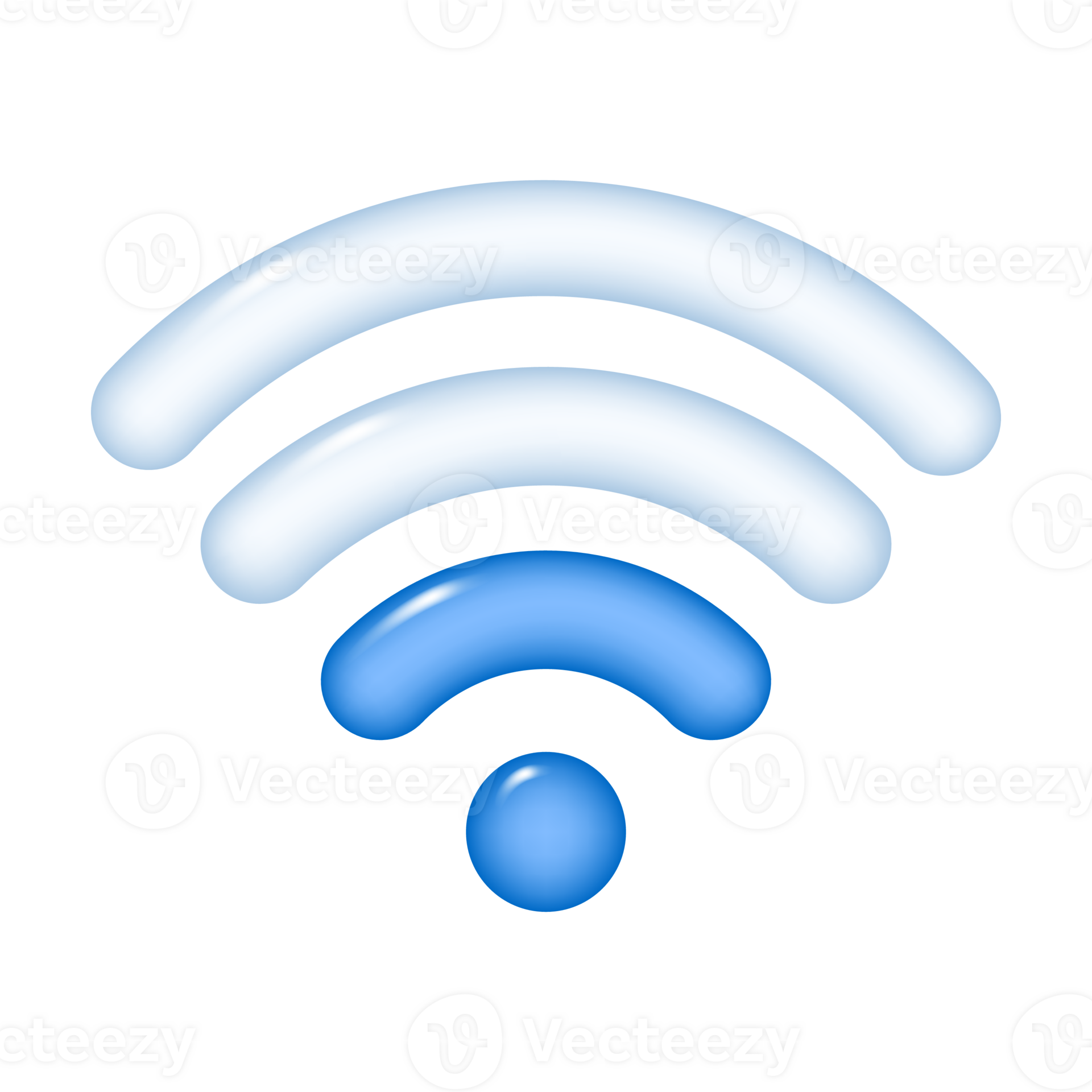 Wi Fi Icons That Show The Quality Of The Connection Wireless Internet Signs Isolated On A