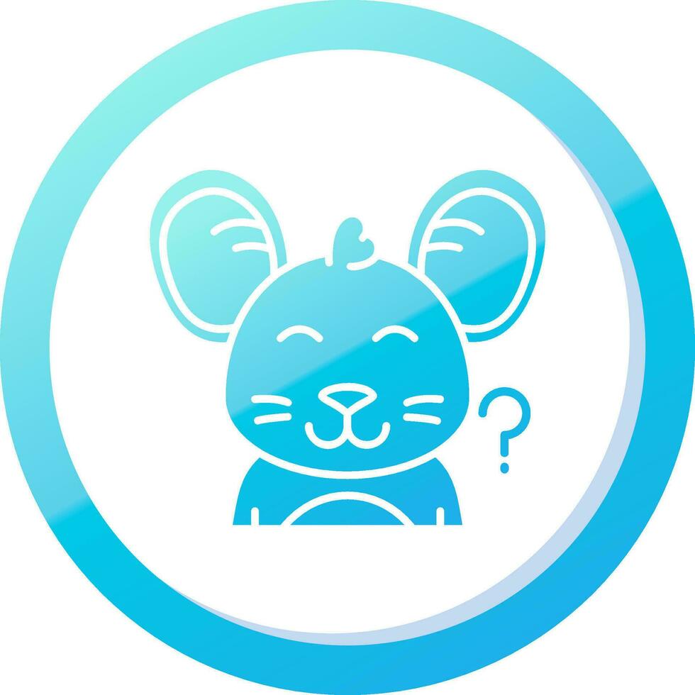 Thinking Solid Blue Gradient Icon 37084478 Vector Art at Vecteezy