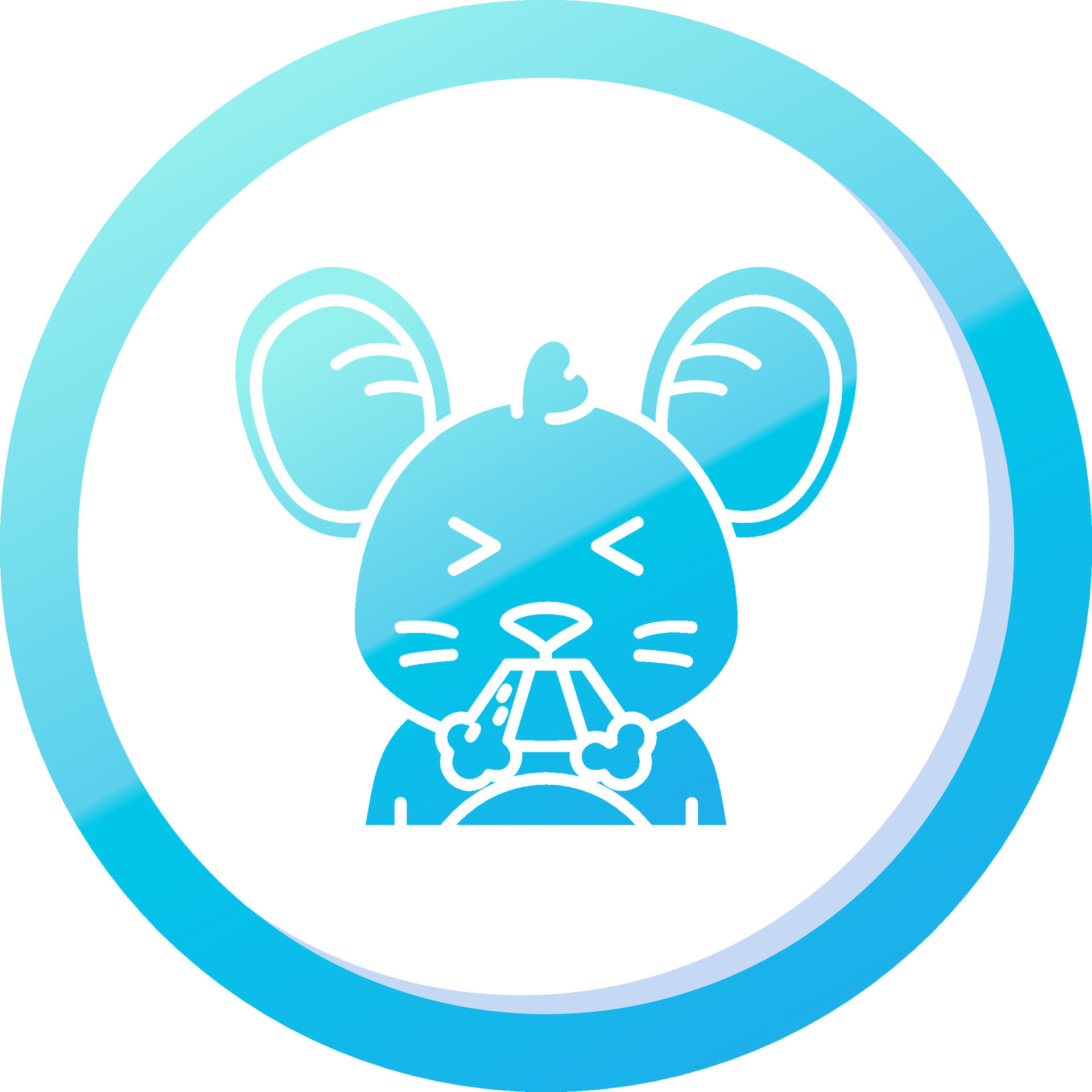 Angry Solid Blue Gradient Icon 37084484 Vector Art at Vecteezy