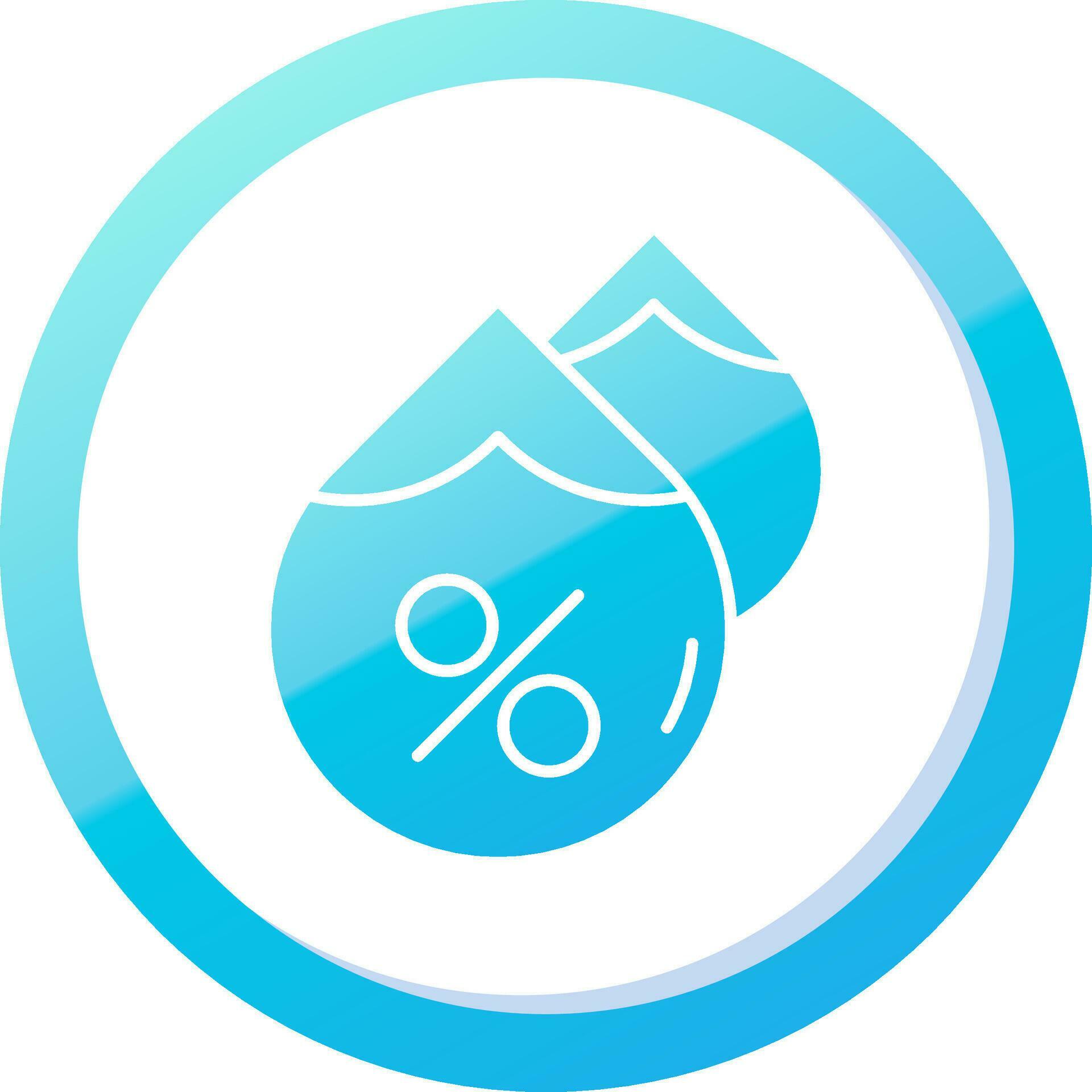 Humidity Solid Blue Gradient Icon 37084710 Vector Art at Vecteezy