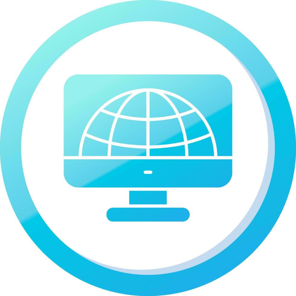 Monitor Solid Blue Gradient Icon 37084819 Vector Art at Vecteezy