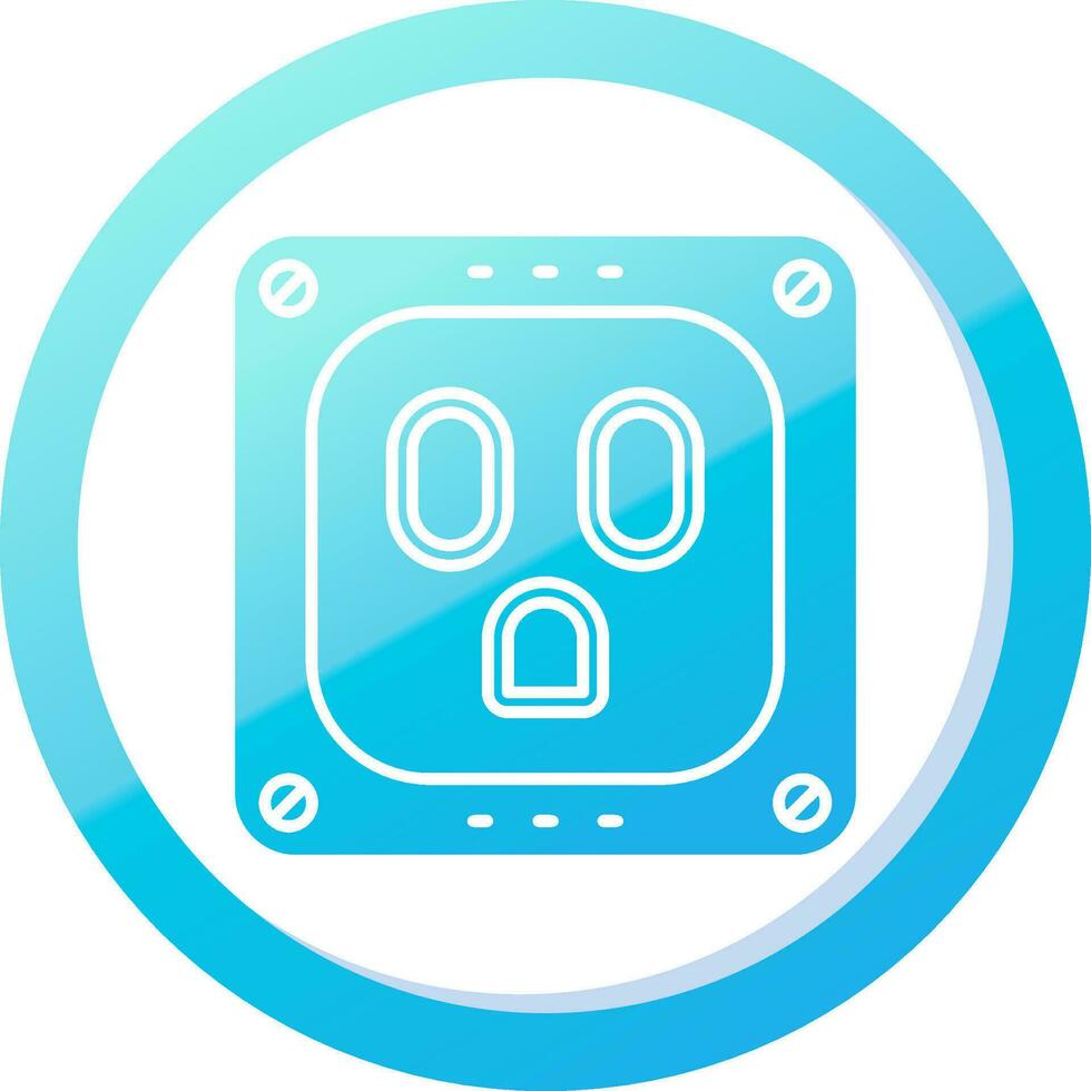 Socket Solid Blue Gradient Icon 37084956 Vector Art at Vecteezy