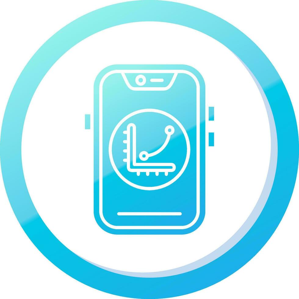 Graph Solid Blue Gradient Icon 37085378 Vector Art at Vecteezy