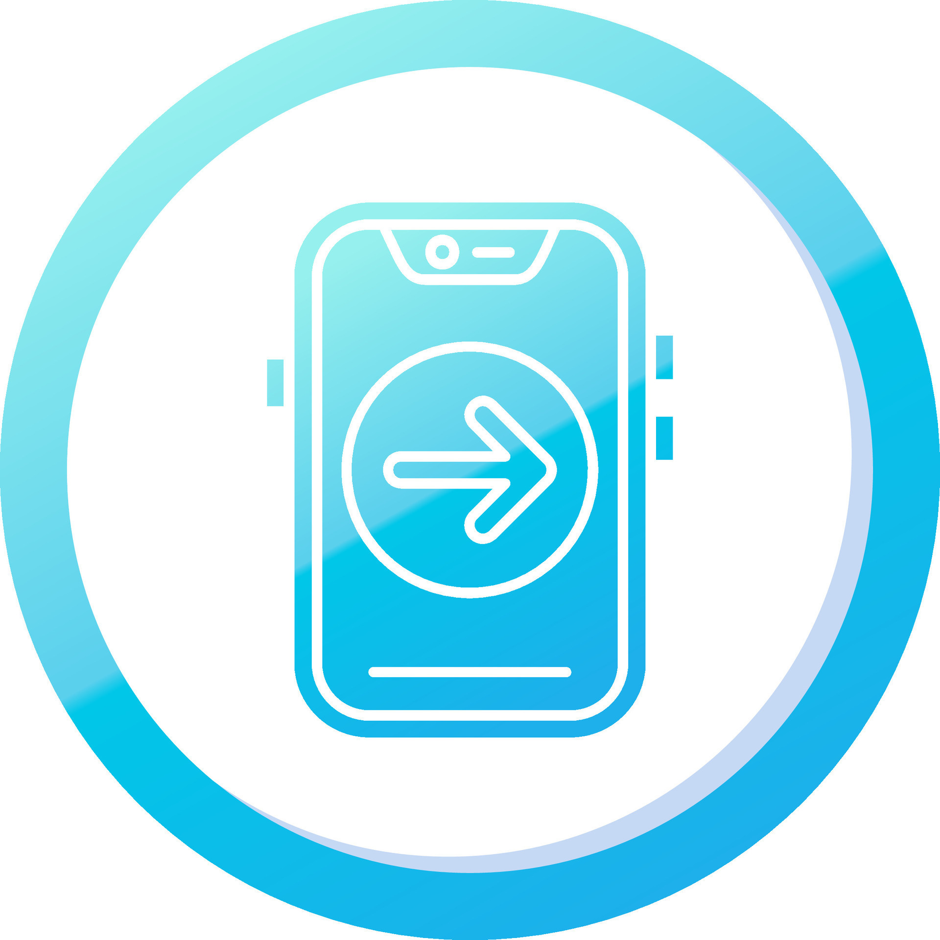 Forward Solid Blue Gradient Icon 37085486 Vector Art at Vecteezy