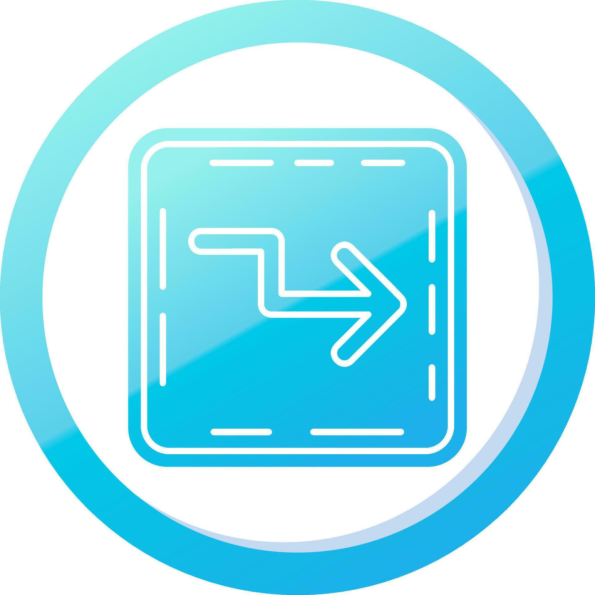 Zigzag Solid Blue Gradient Icon 37085548 Vector Art at Vecteezy