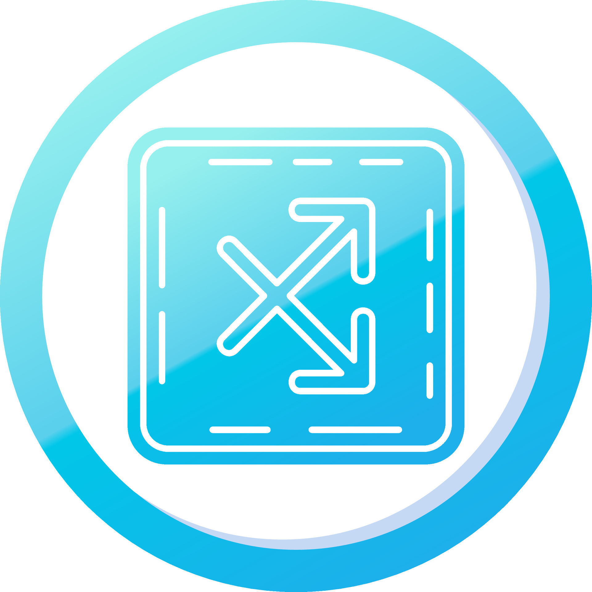 Intersect Solid Blue Gradient Icon 37085587 Vector Art at Vecteezy