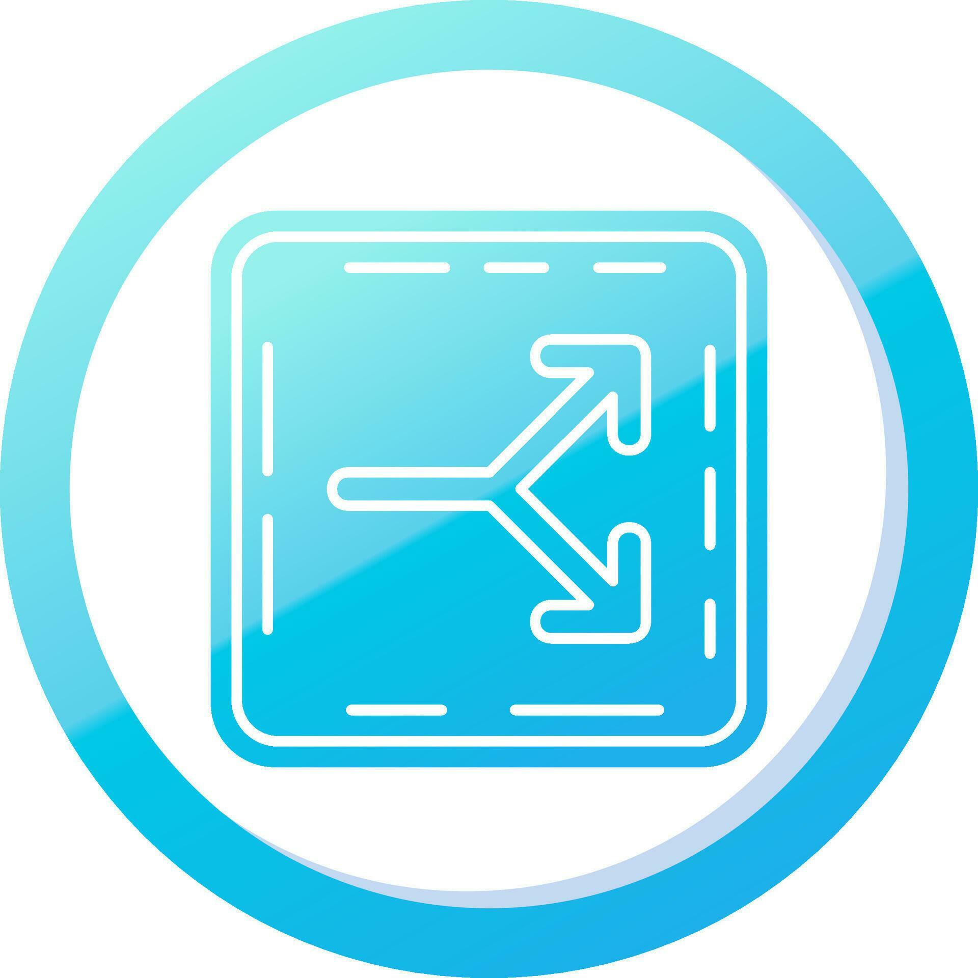 Split Solid Blue Gradient Icon 37085705 Vector Art at Vecteezy
