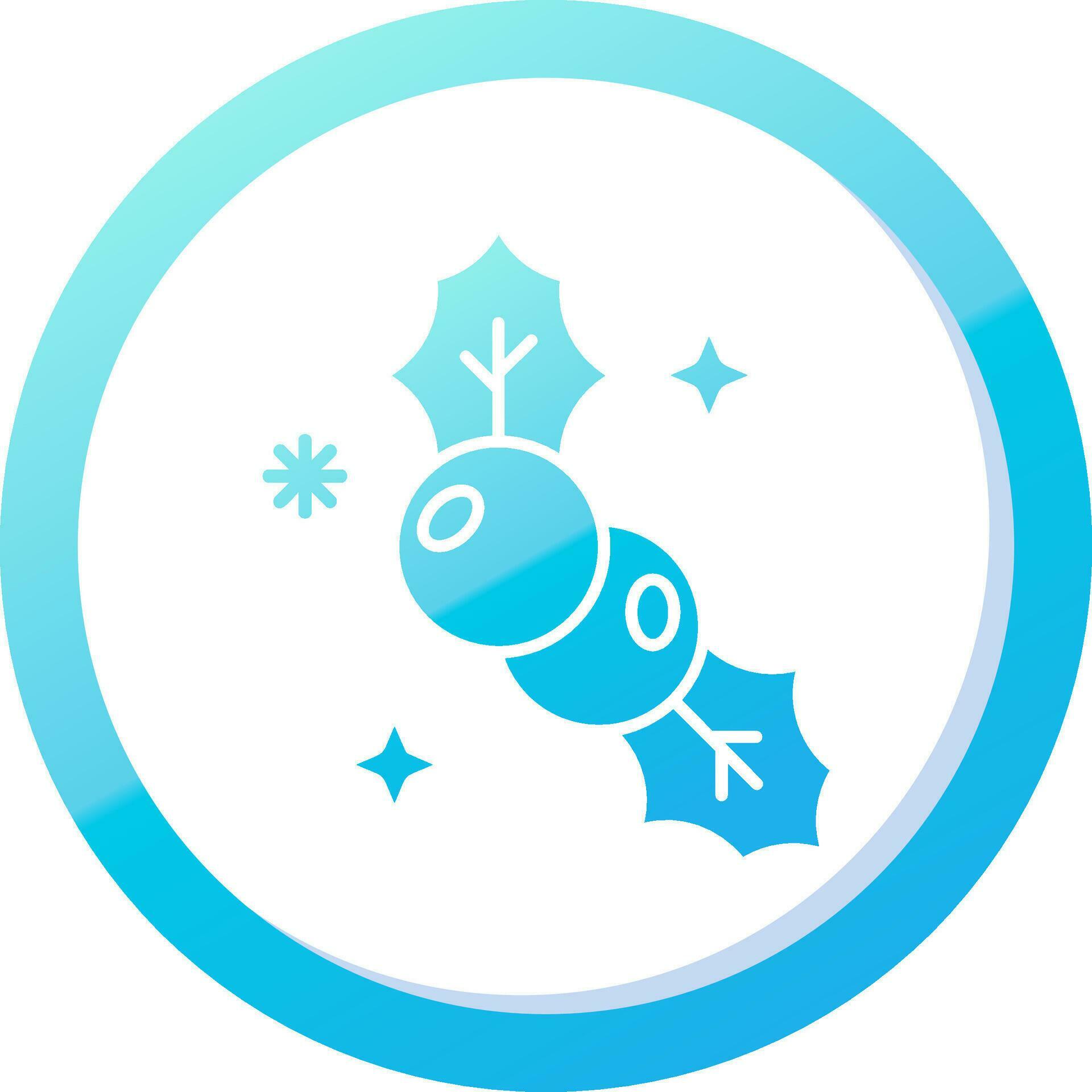 Mistletoe Solid Blue Gradient Icon 37085744 Vector Art at Vecteezy