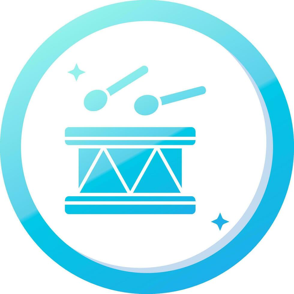 Drum Solid Blue Gradient Icon 37085749 Vector Art at Vecteezy
