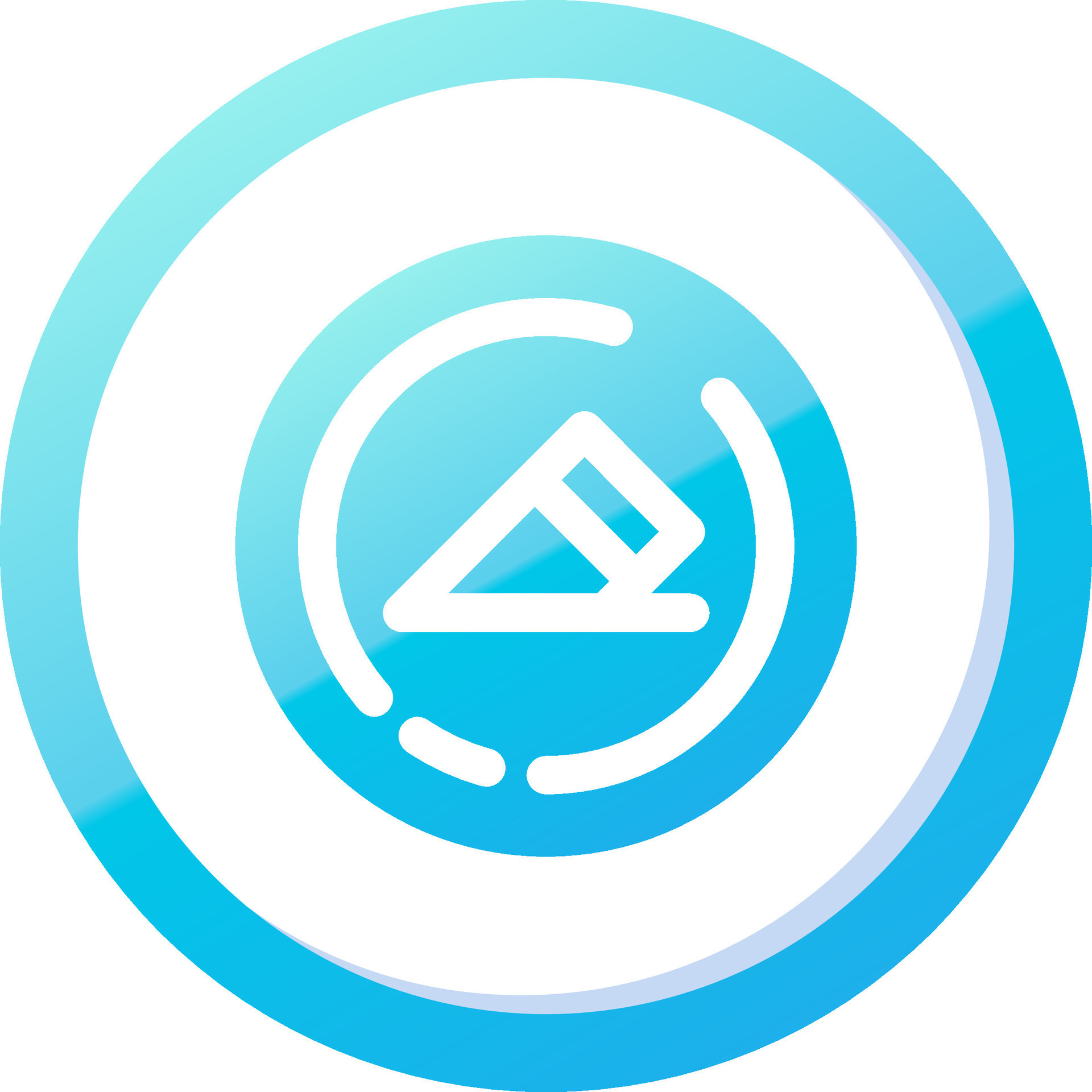 Clear format Solid Blue Gradient Icon 37085873 Vector Art at Vecteezy