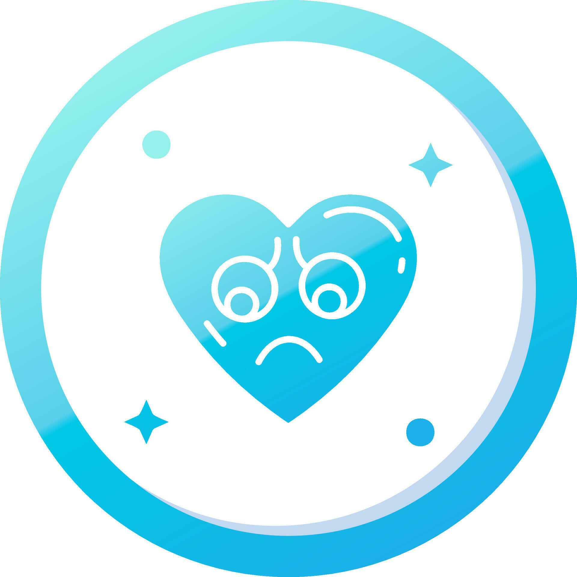 Sad Solid Blue Gradient Icon 37085921 Vector Art at Vecteezy