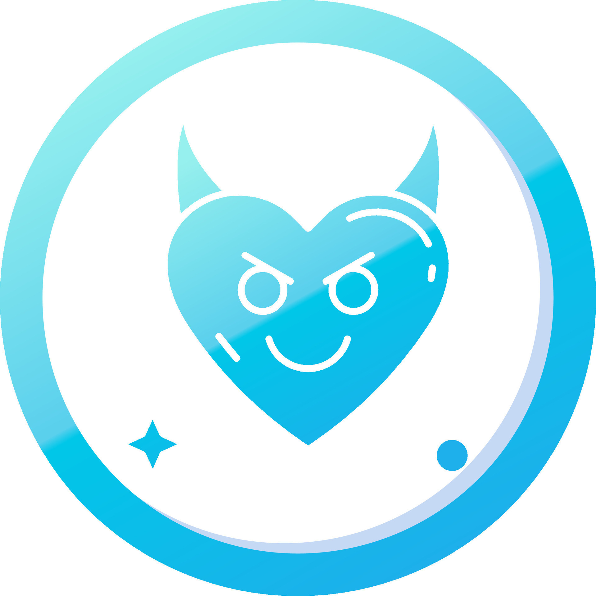 Demon Solid Blue Gradient Icon 37085950 Vector Art at Vecteezy