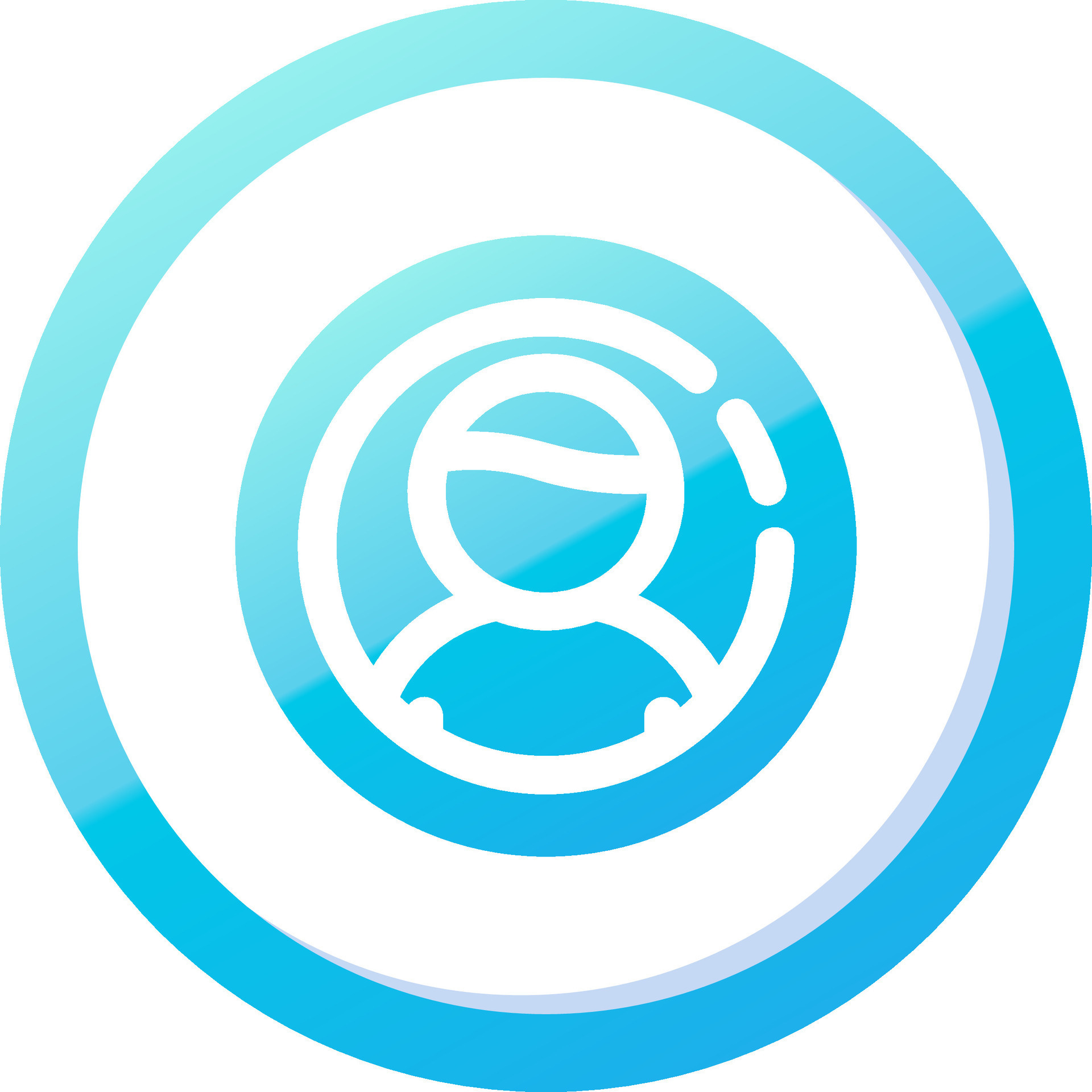 User Solid Blue Gradient Icon 37086075 Vector Art at Vecteezy