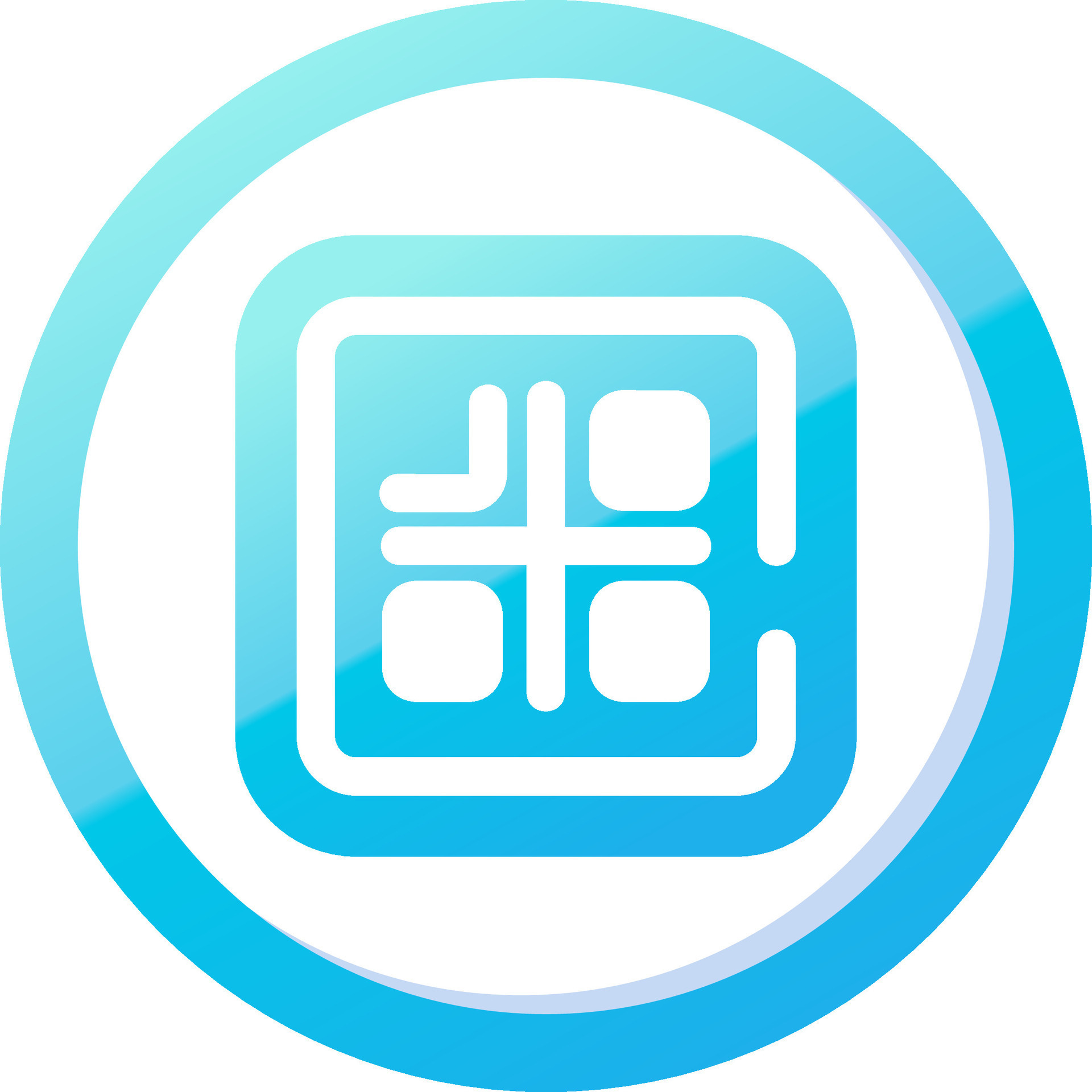 Qr code Solid Blue Gradient Icon 37086082 Vector Art at Vecteezy
