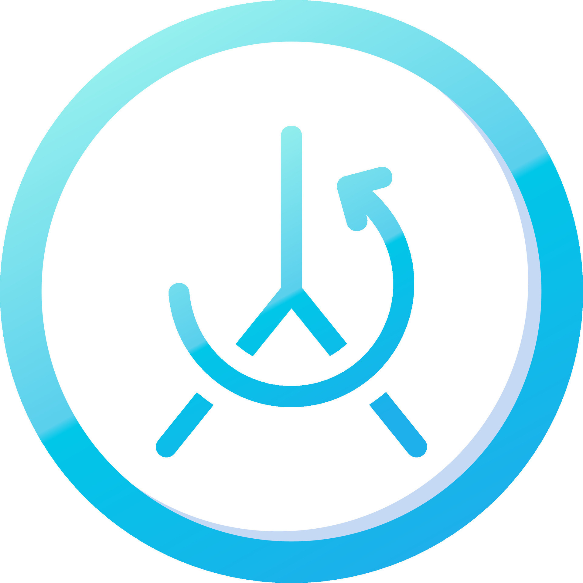 3d rotate z axis Solid Blue Gradient Icon 37086259 Vector Art at Vecteezy