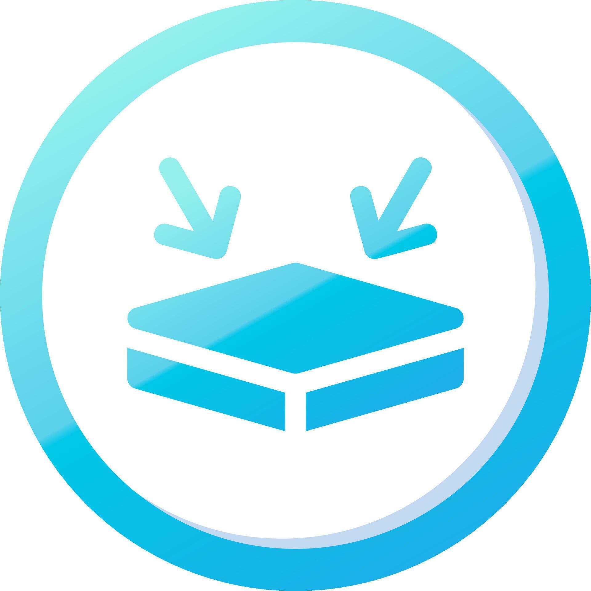 Flatten Solid Blue Gradient Icon 37086326 Vector Art at Vecteezy