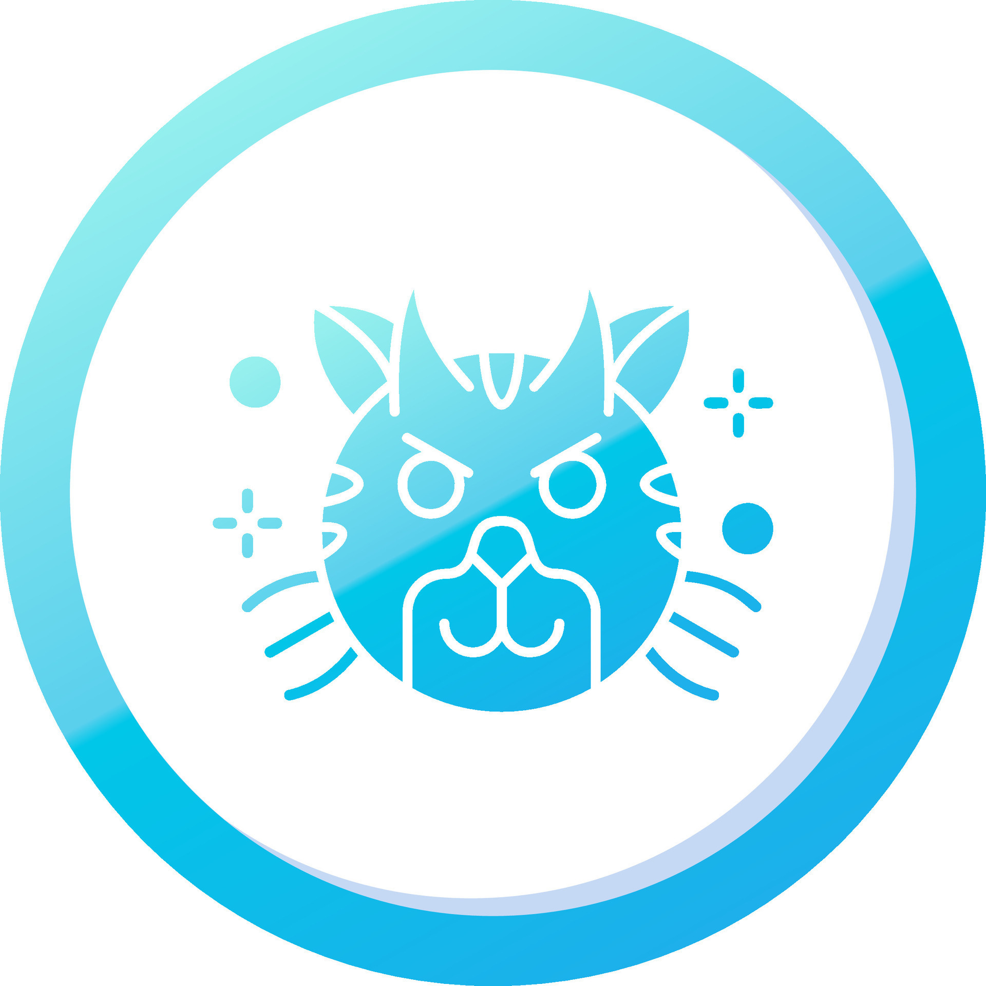 Demon Solid Blue Gradient Icon 37086539 Vector Art at Vecteezy