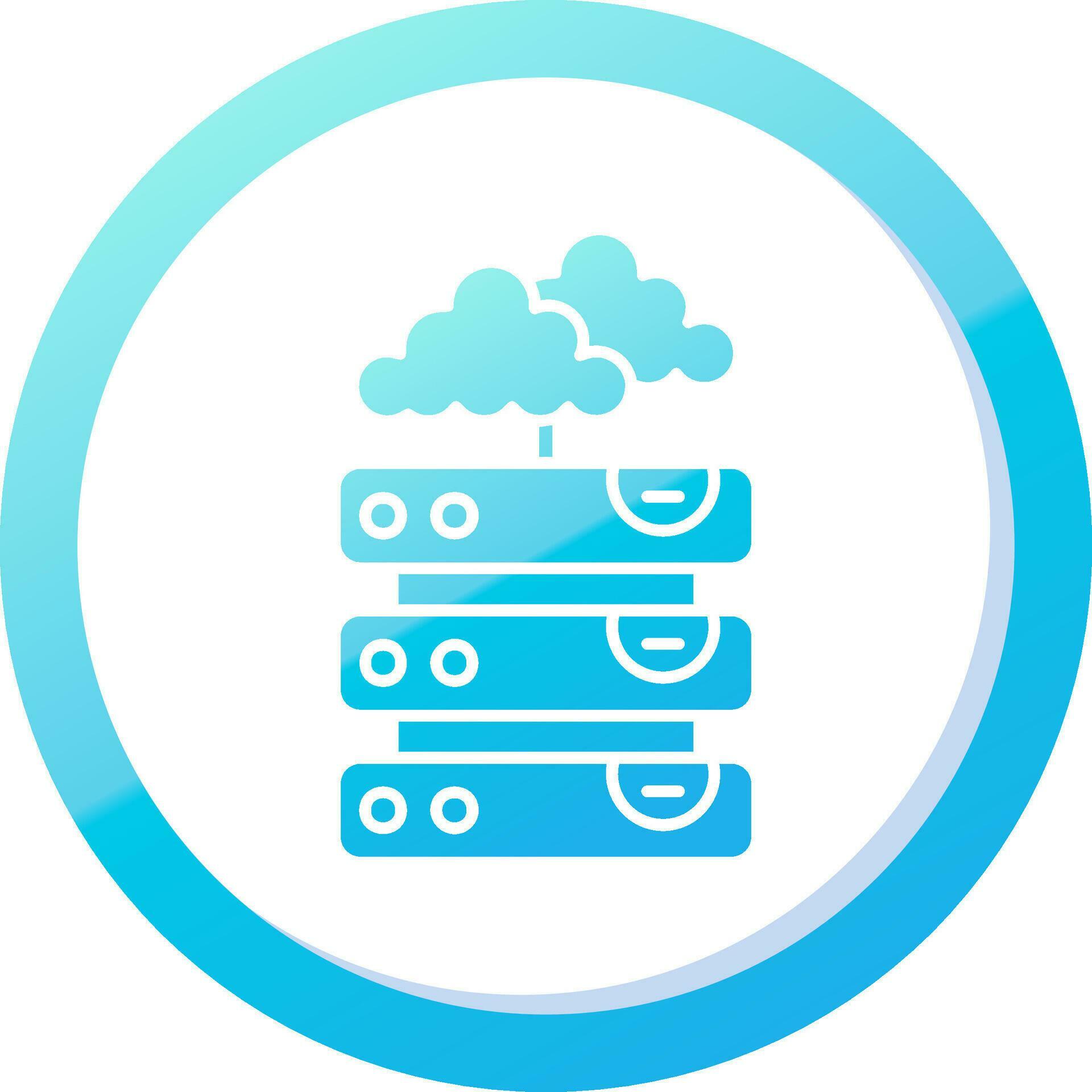 Server Solid Blue Gradient Icon 37086547 Vector Art at Vecteezy