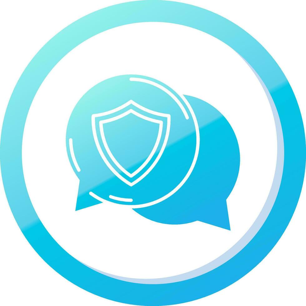 Secure Solid Blue Gradient Icon 37086885 Vector Art at Vecteezy