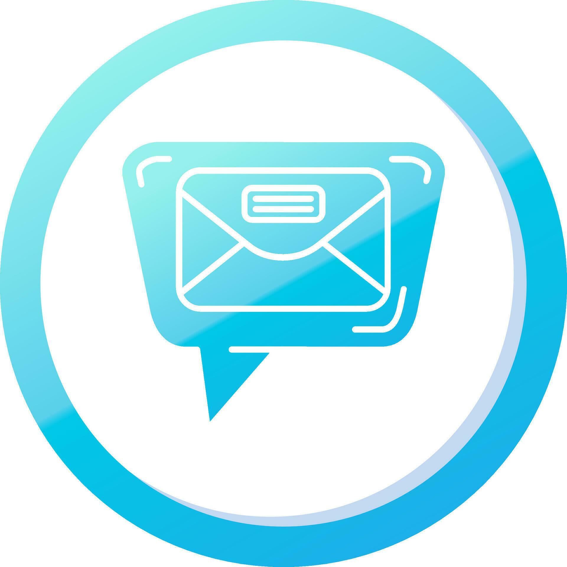 Mail Solid Blue Gradient Icon 37086896 Vector Art at Vecteezy