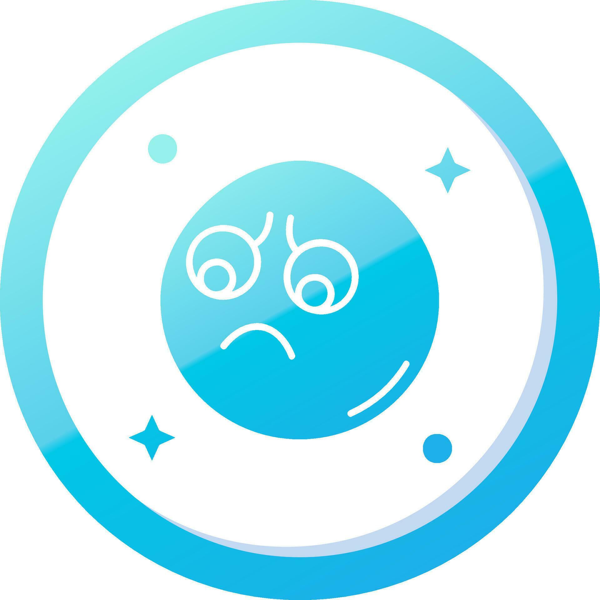 Sad Solid Blue Gradient Icon 37086929 Vector Art at Vecteezy