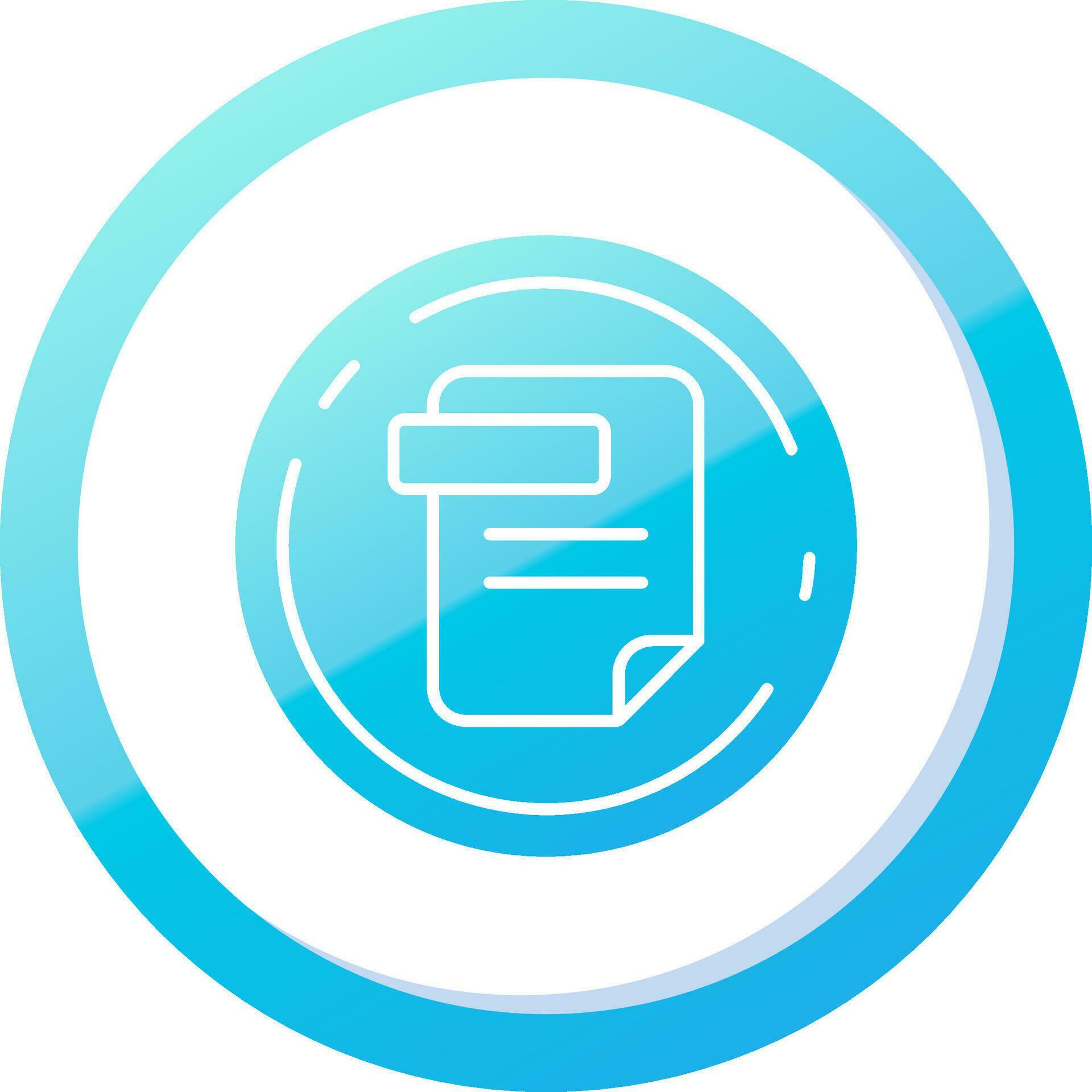 Doc Solid Blue Gradient Icon 37086997 Vector Art at Vecteezy