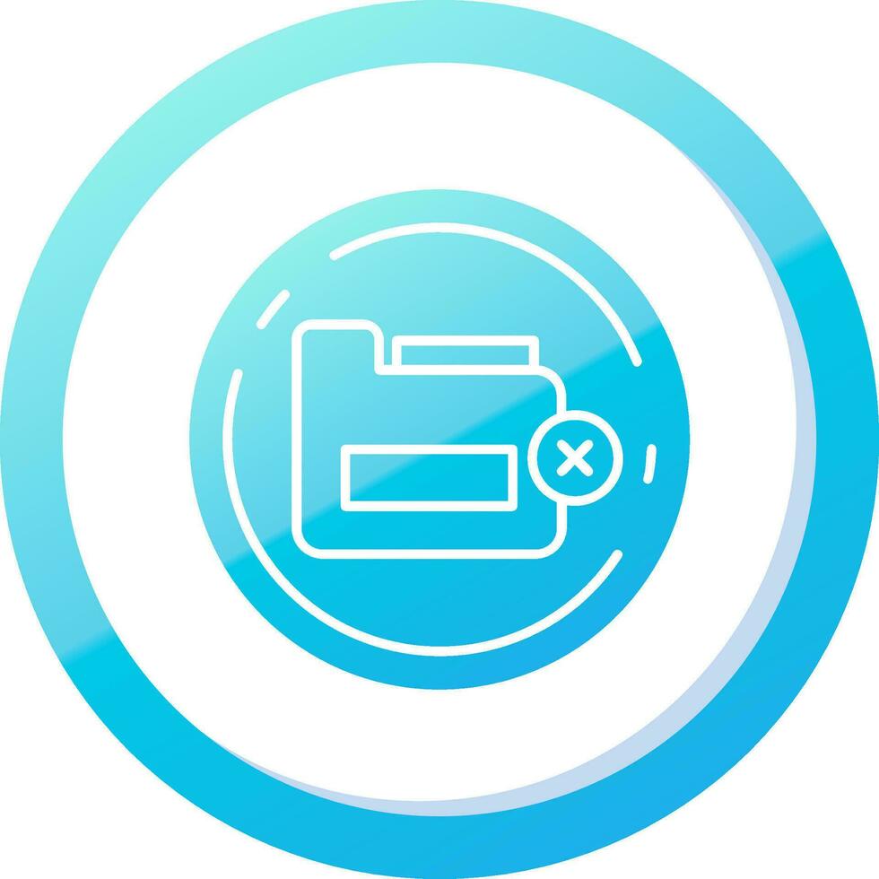 Delete Solid Blue Gradient Icon 37086998 Vector Art at Vecteezy