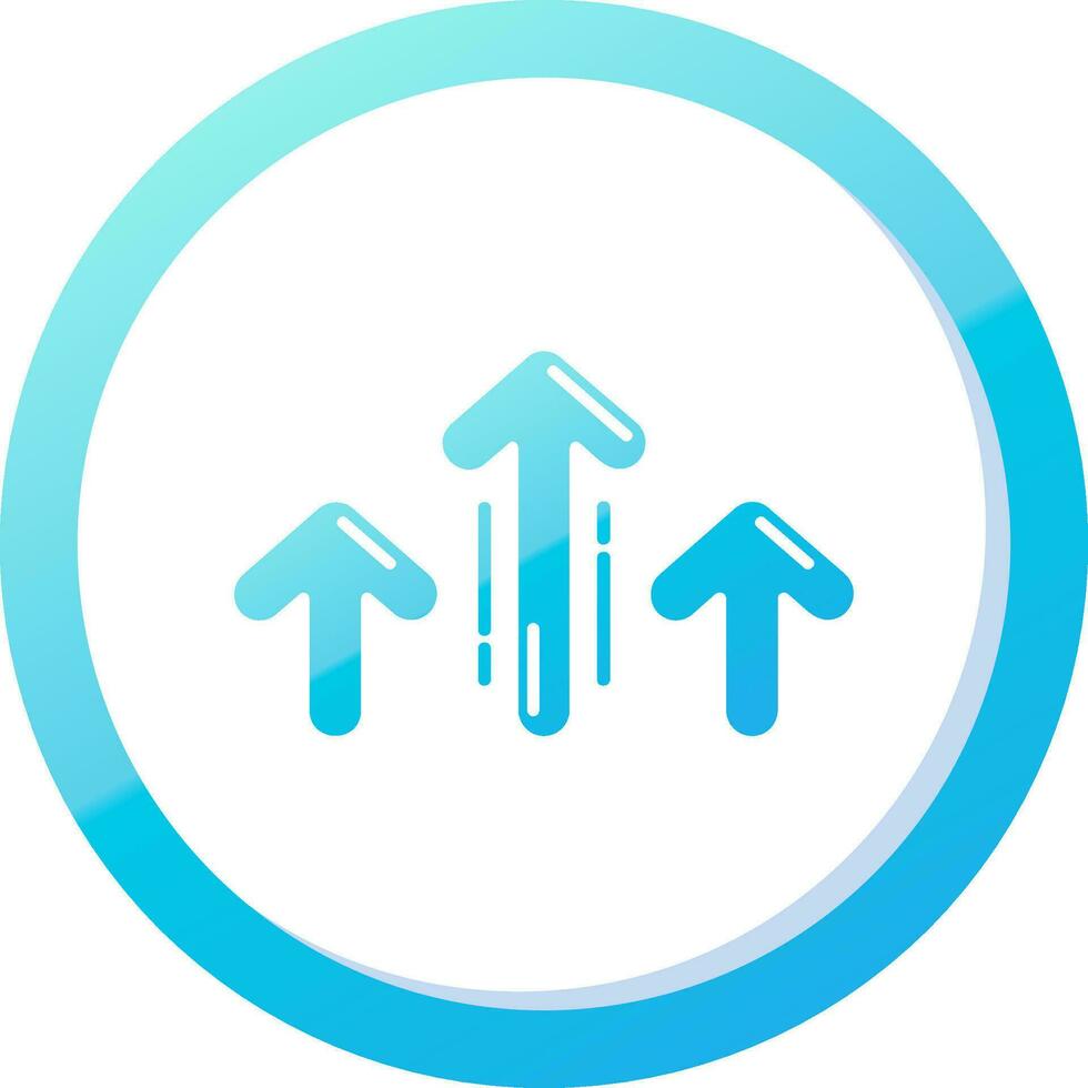 Increase Solid Blue Gradient Icon 37087042 Vector Art at Vecteezy