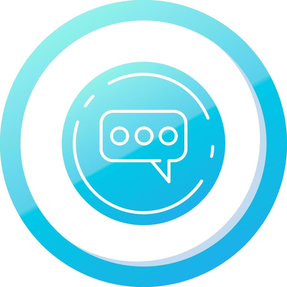 Comment Solid Blue Gradient Icon 37087065 Vector Art at Vecteezy