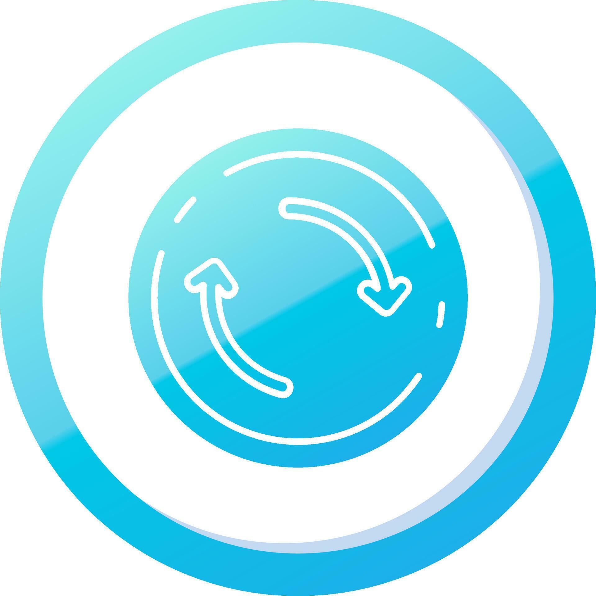 Refresh Solid Blue Gradient Icon 37087131 Vector Art at Vecteezy