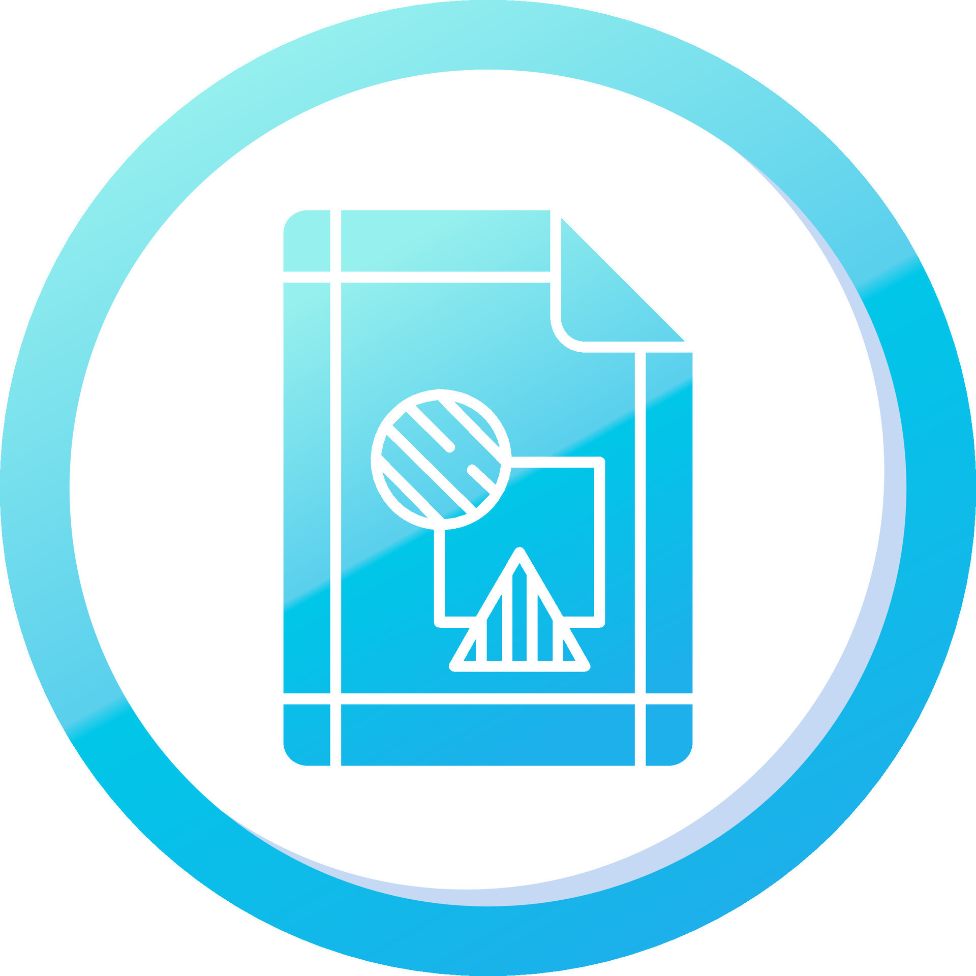 Margin Solid Blue Gradient Icon 37087237 Vector Art at Vecteezy