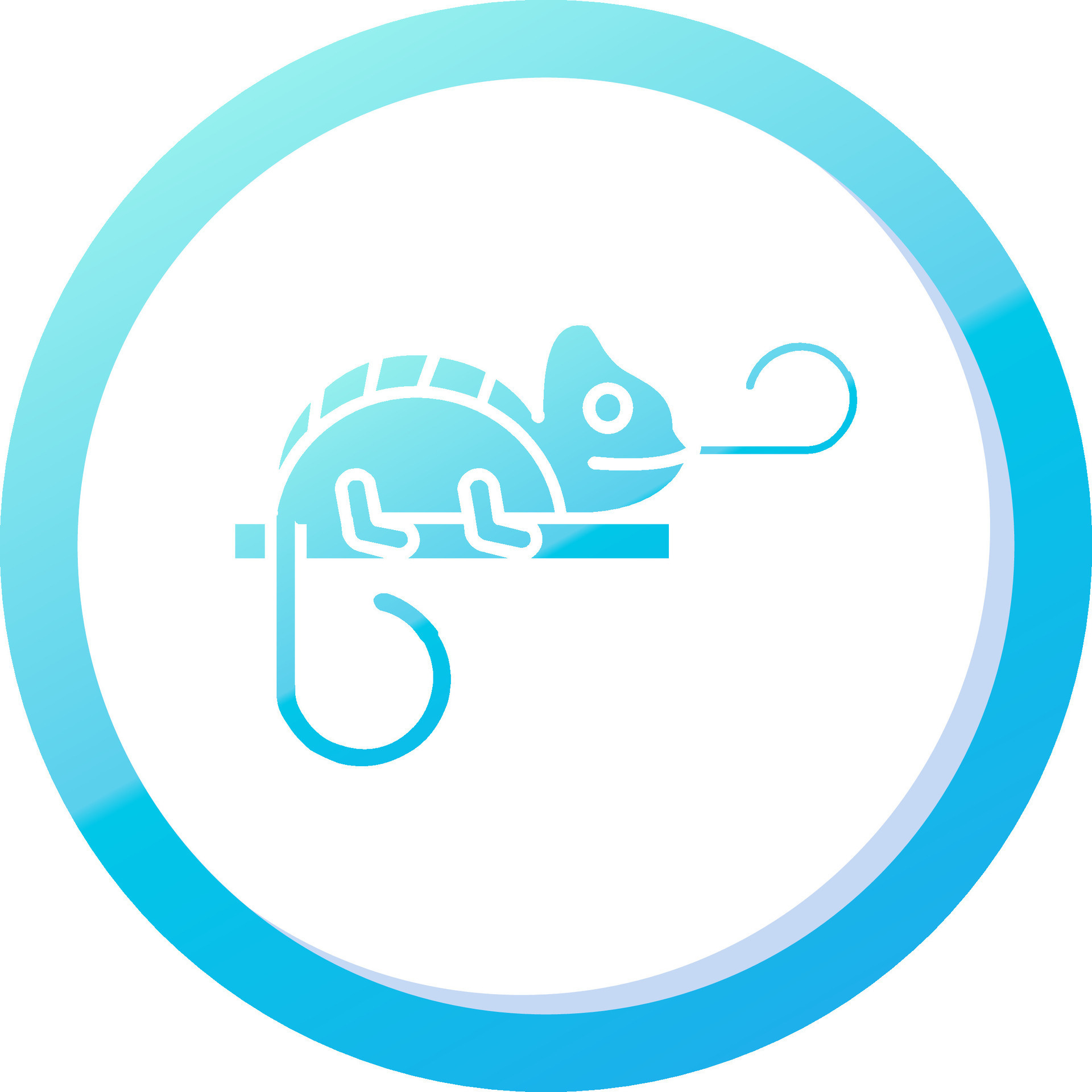 Chameleon Solid Blue Gradient Icon 37087430 Vector Art at Vecteezy