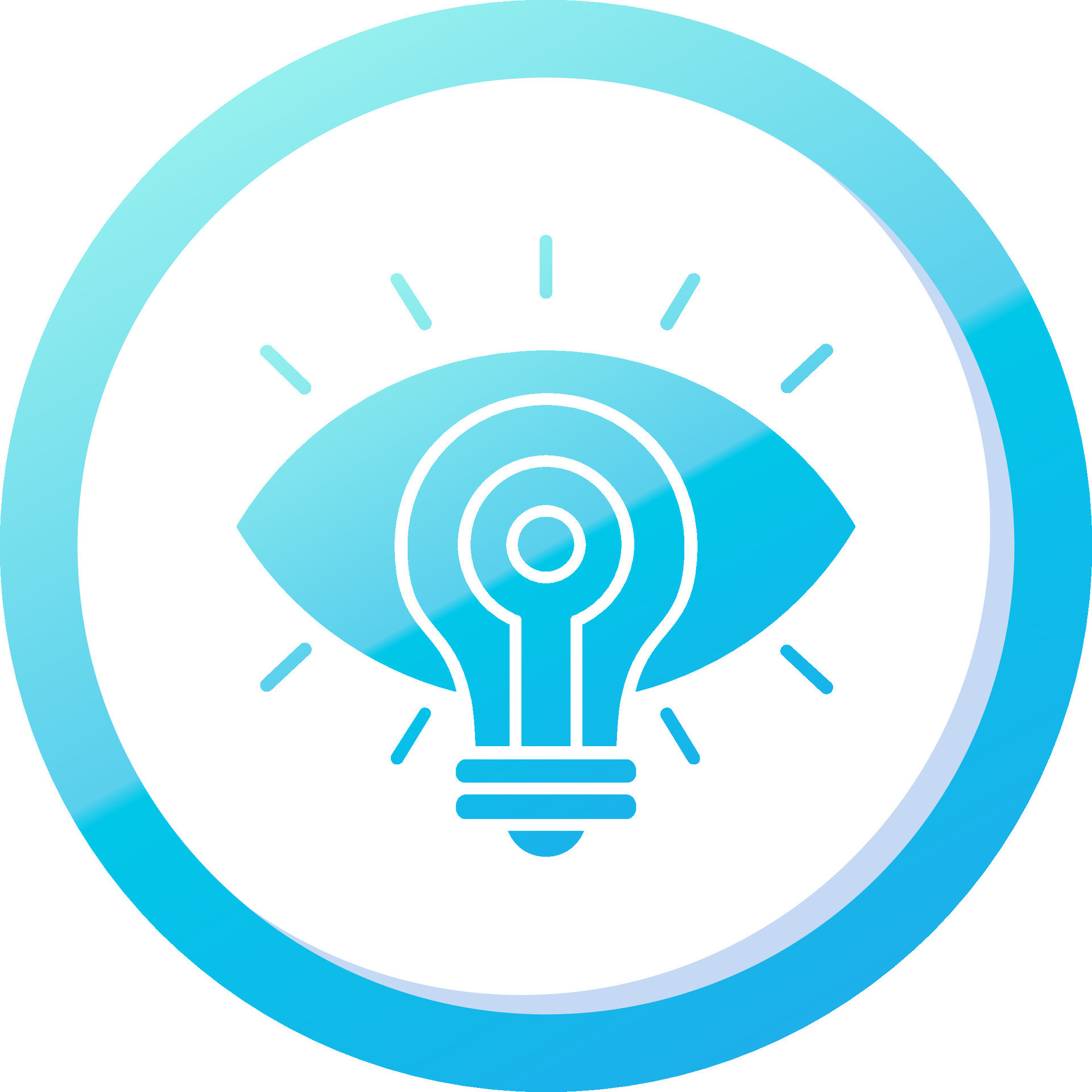 Vision Solid Blue Gradient Icon 37087441 Vector Art at Vecteezy