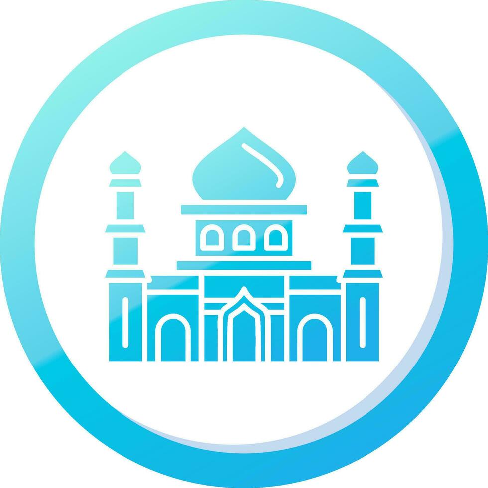 Mosque Solid Blue Gradient Icon 37087464 Vector Art at Vecteezy