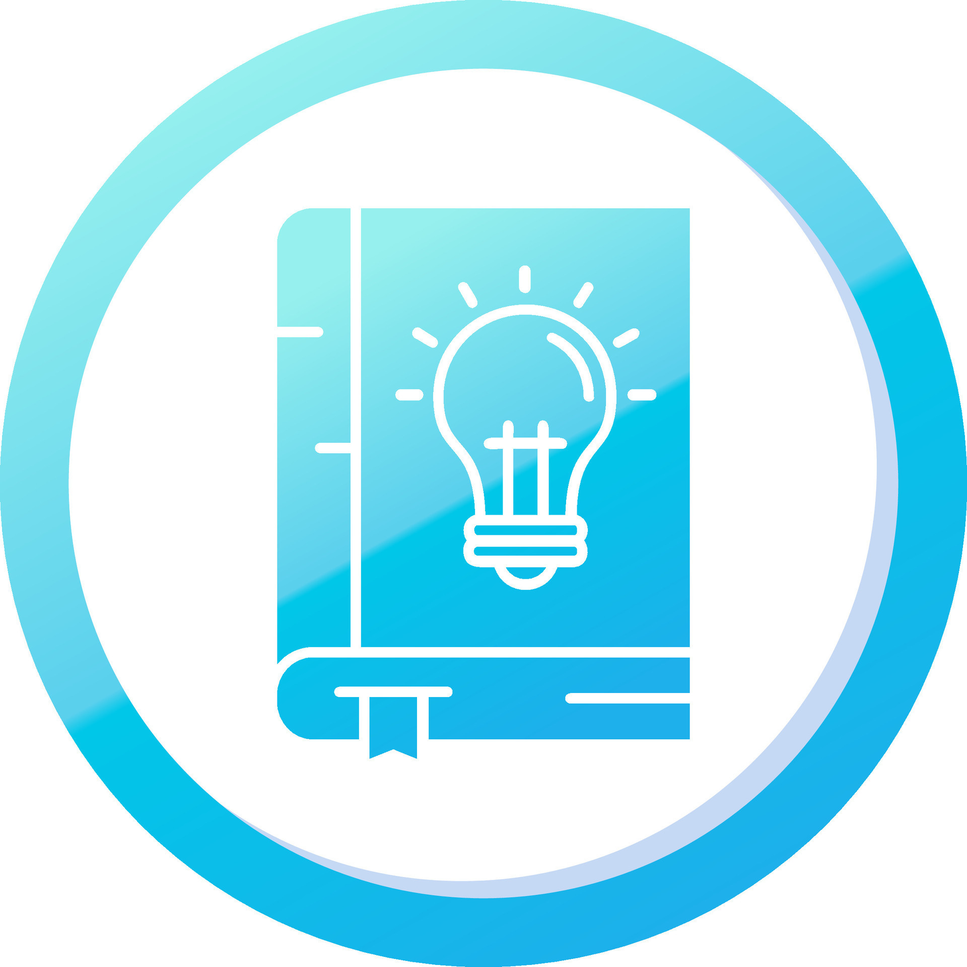 Knowledge Solid Blue Gradient Icon 37087481 Vector Art at Vecteezy