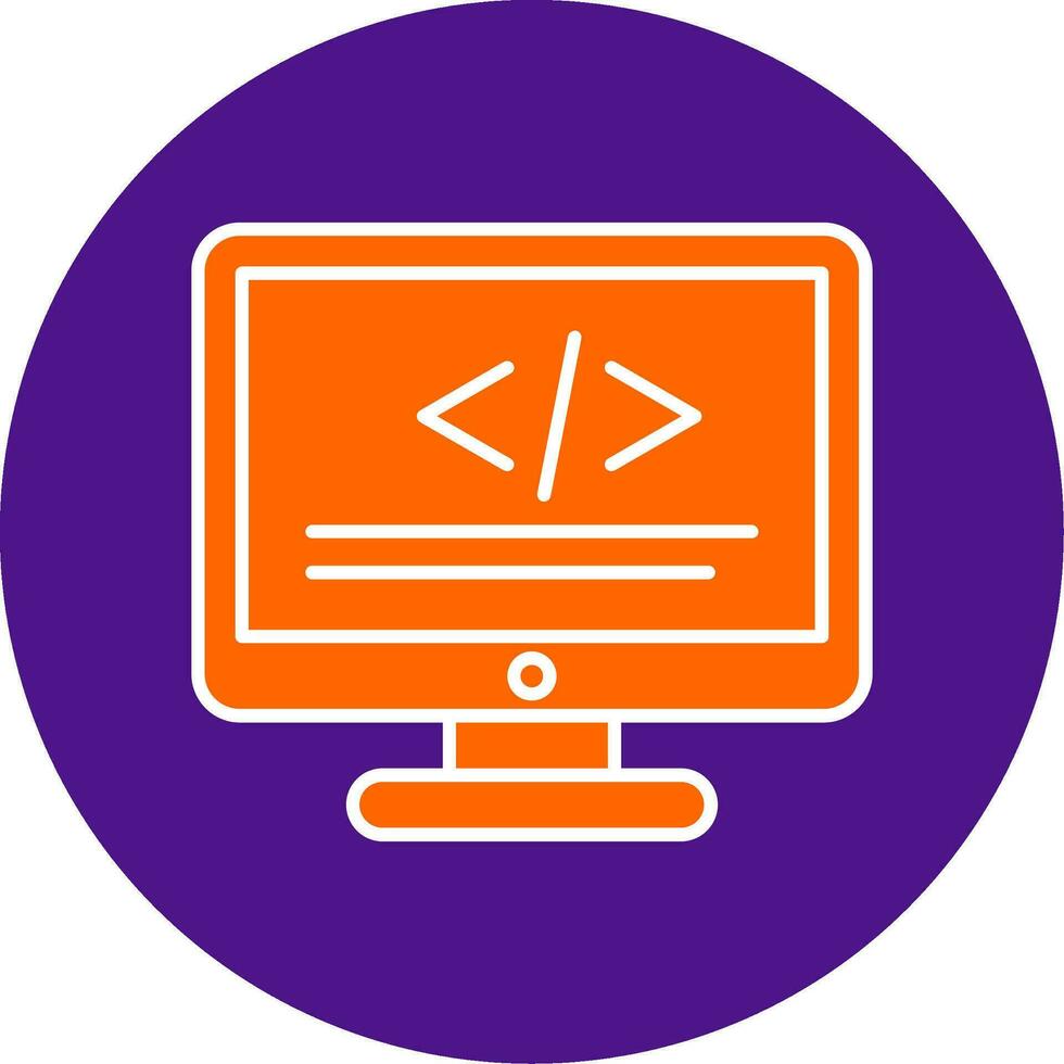Programming Line Filled Circle Icon 37091950 Vector Art at Vecteezy