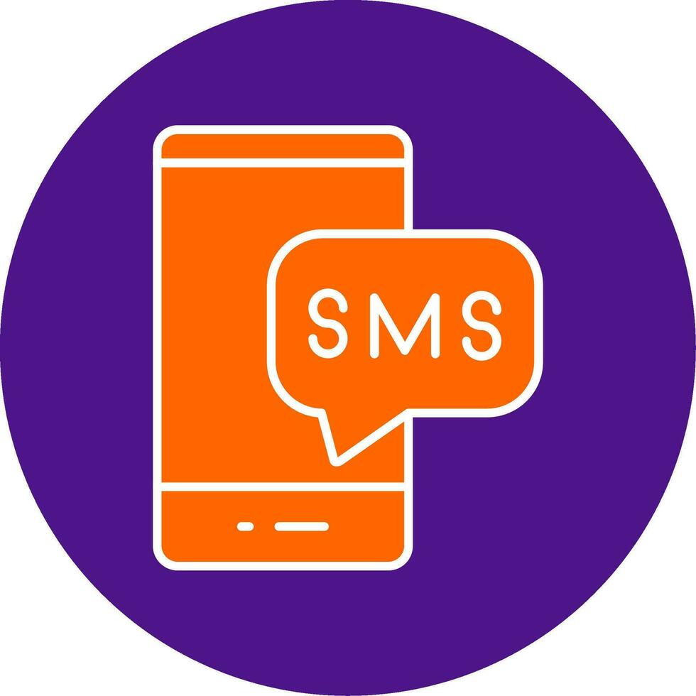Sms Line Filled Circle Icon 37092011 Vector Art at Vecteezy