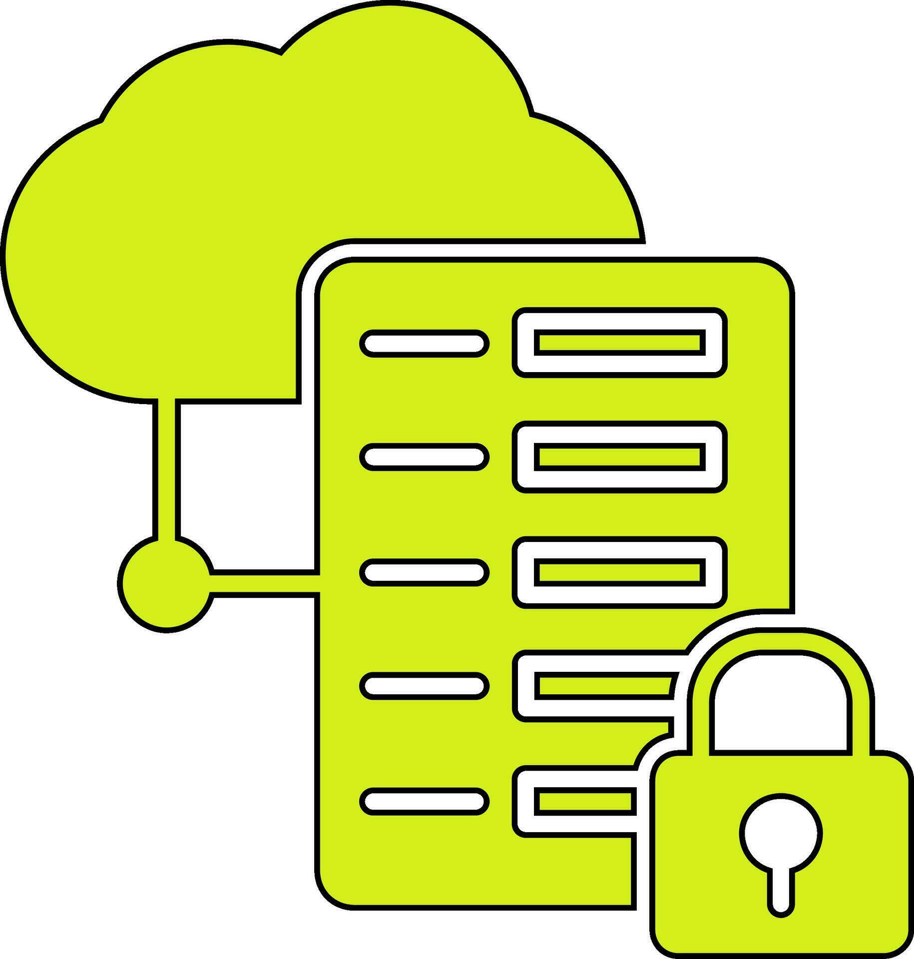 Data Lock Vector Icon 37108430 Vector Art at Vecteezy