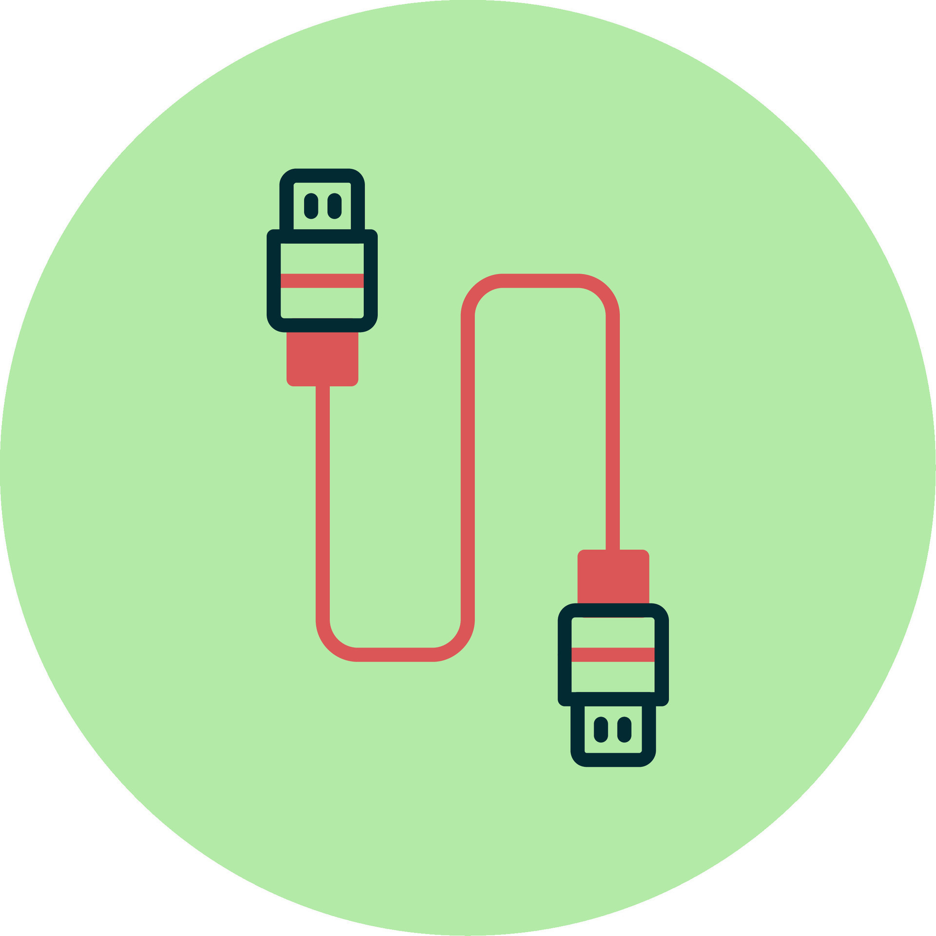 Usb Cable Vector Icon 37122549 Vector Art At Vecteezy