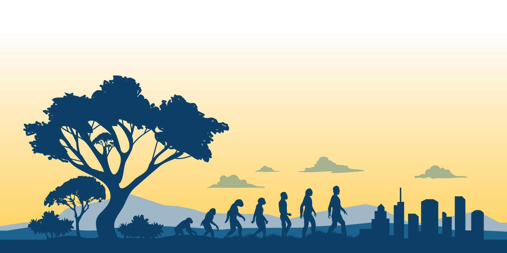 Theory Of Evolution Vector Art Icons And Graphics For Free Download