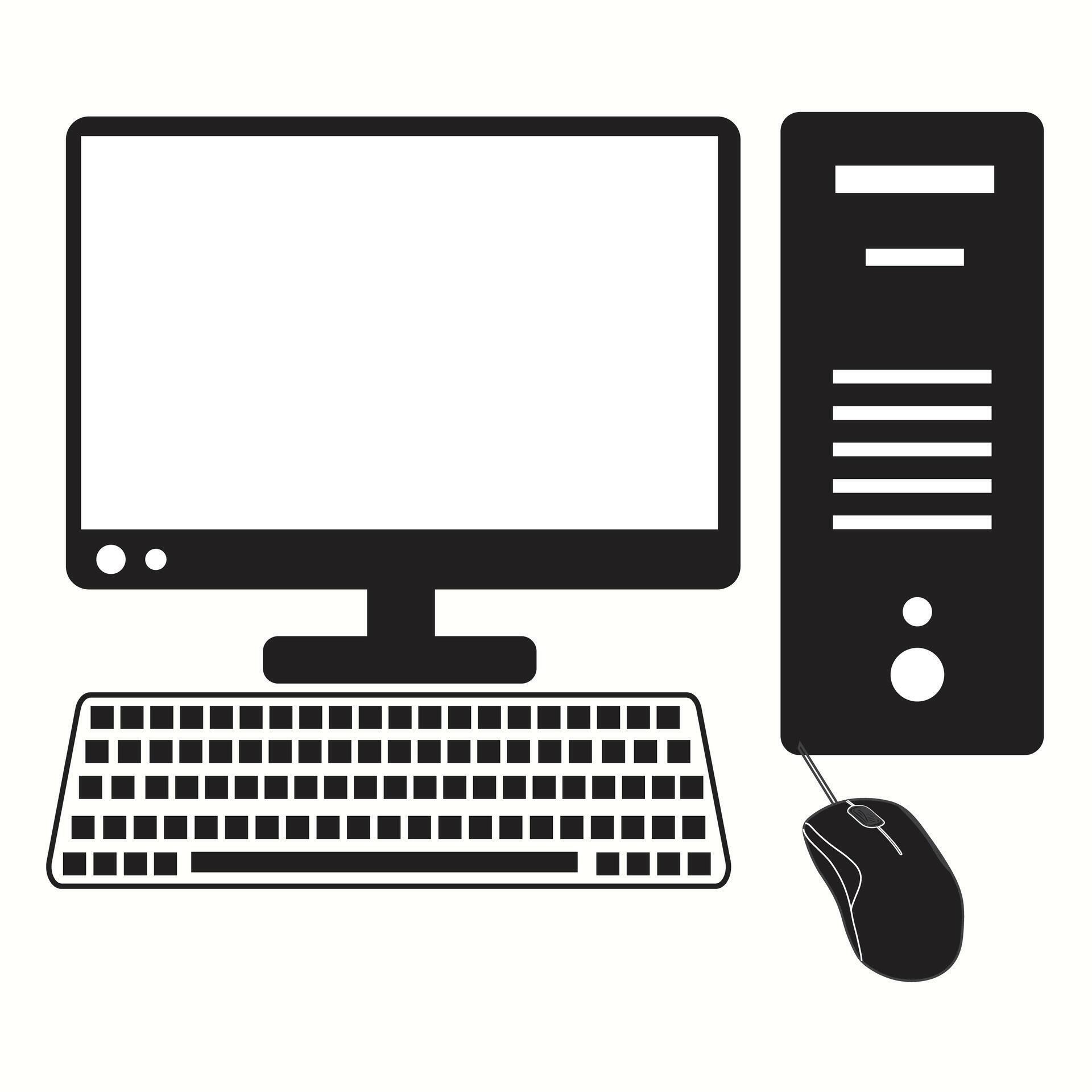 Desktop computer vector icon illustration eps 37127789 Vector Art at ...