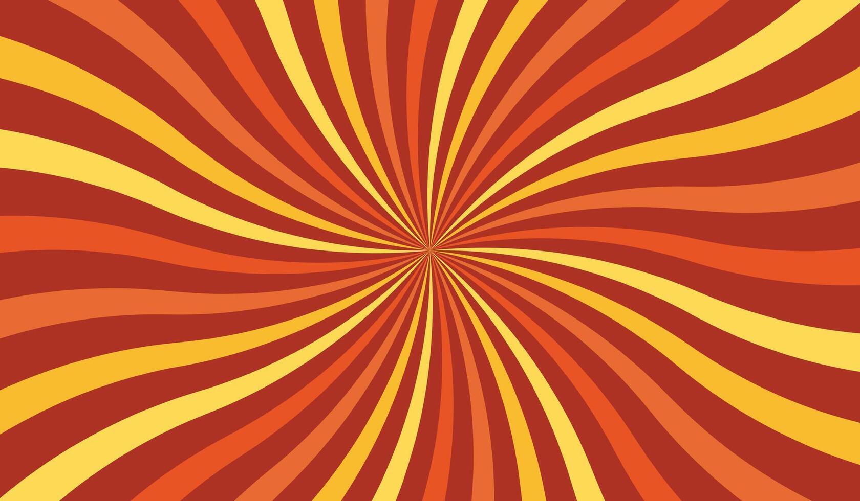 Groovy Retro Swirl Burst Background Vector Illustration 37128425