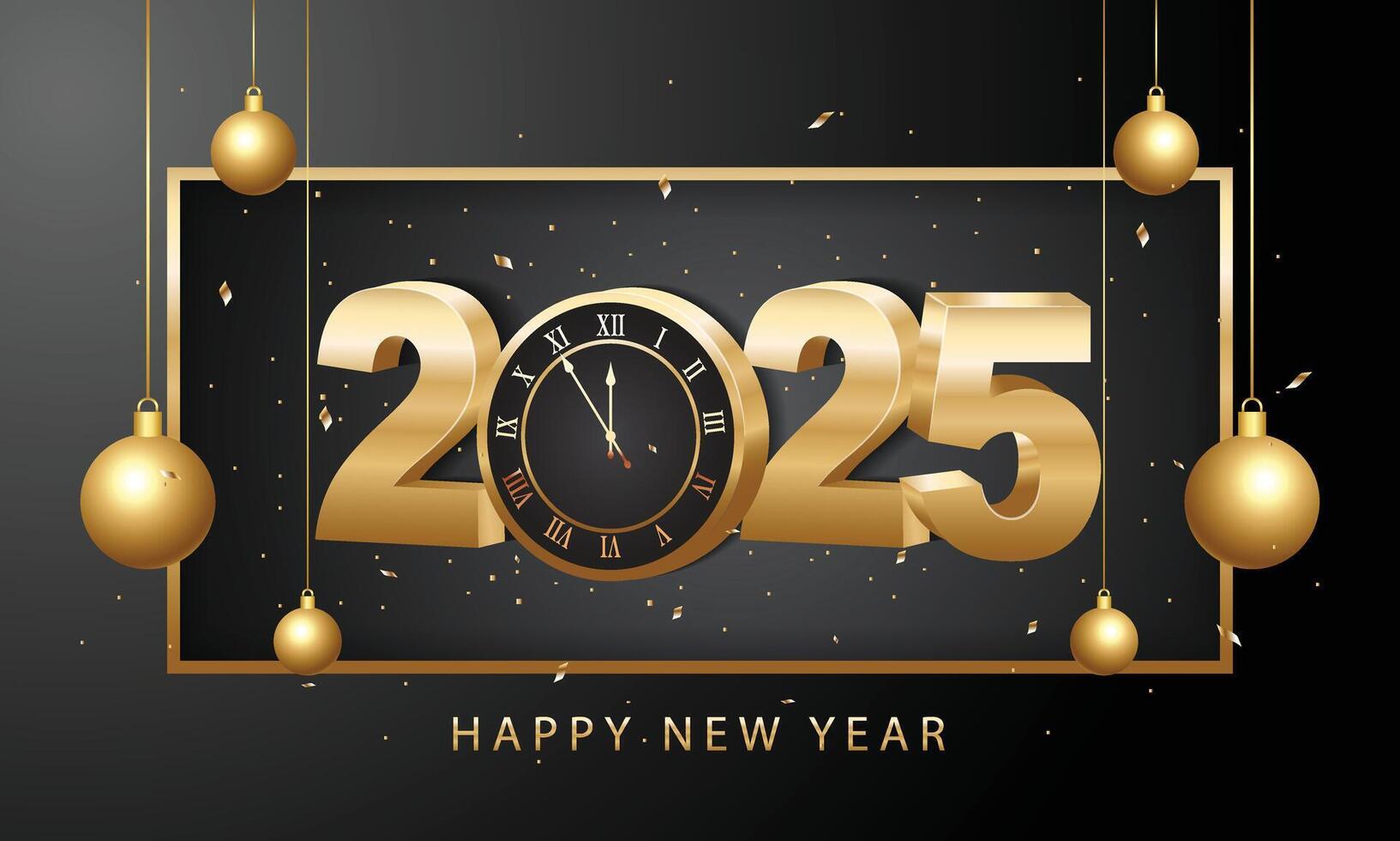 contento nuevo año 2025. 3d oro números con dorado Navidad decoración y ... contento nuevo año 2025. 3d oro números con dorado Navidad decoración y ...