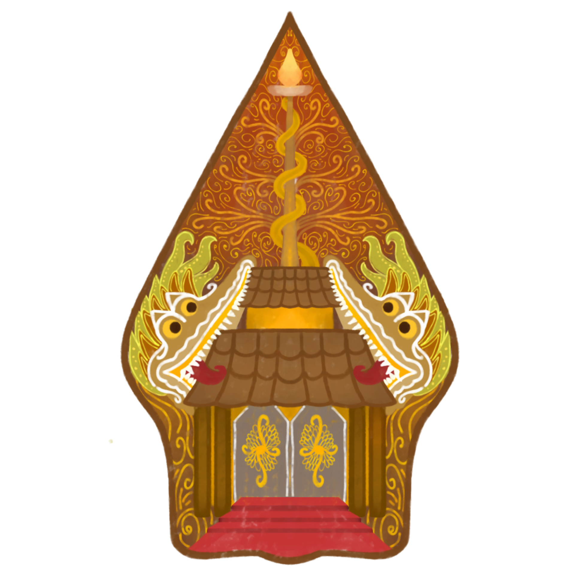 gunungan wayang indonesian traditional art 37133100 PNG gunungan wayang indonesian traditional art 37133100 PNG