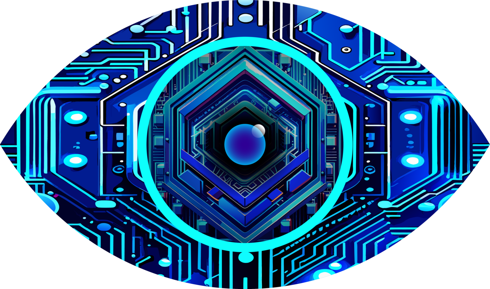 oeil cyber circuit futur technologie concept fond 37134341 PNG